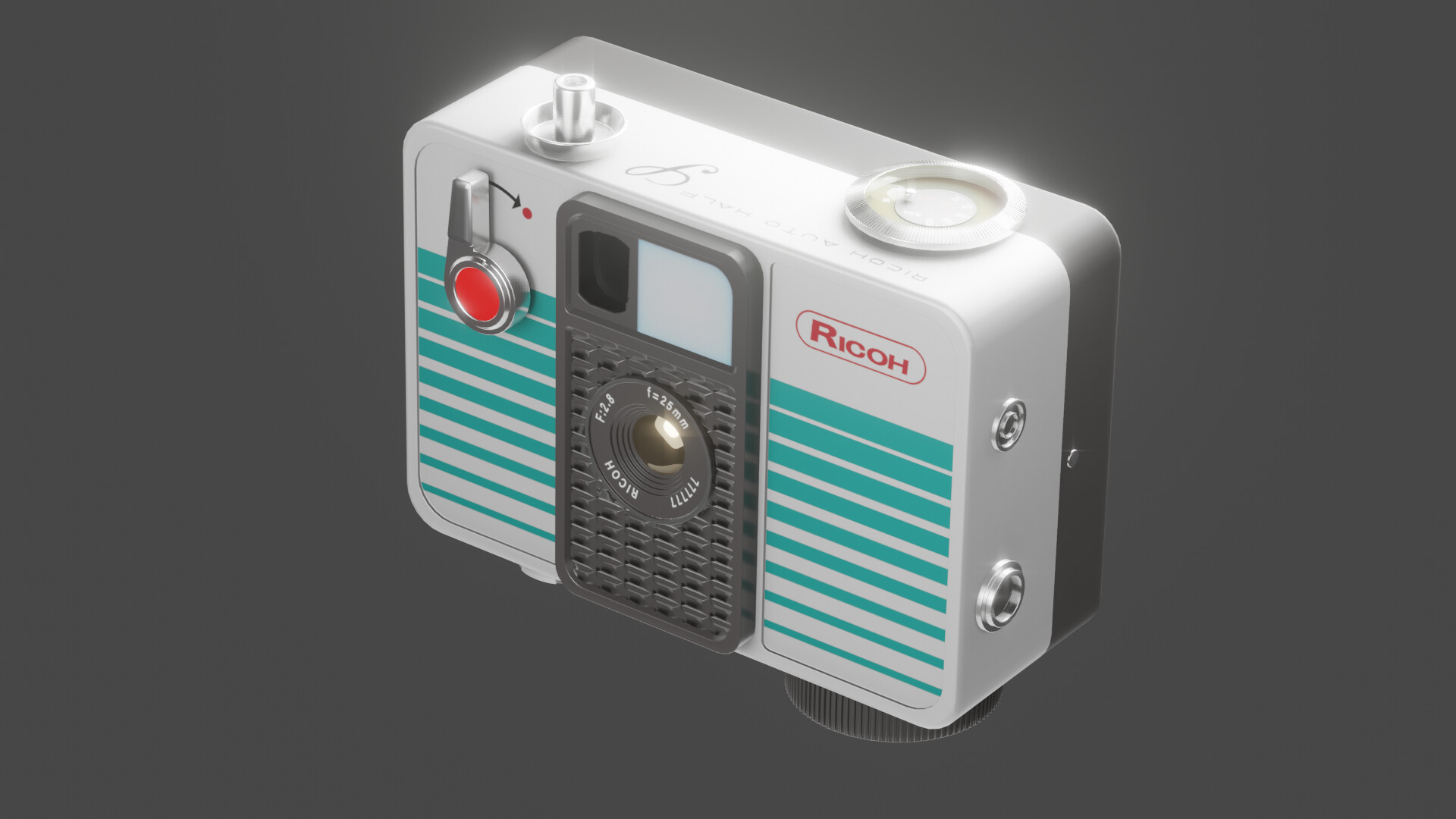 ArtStation - 理光半格底片相機, Ricoh half frame film camera