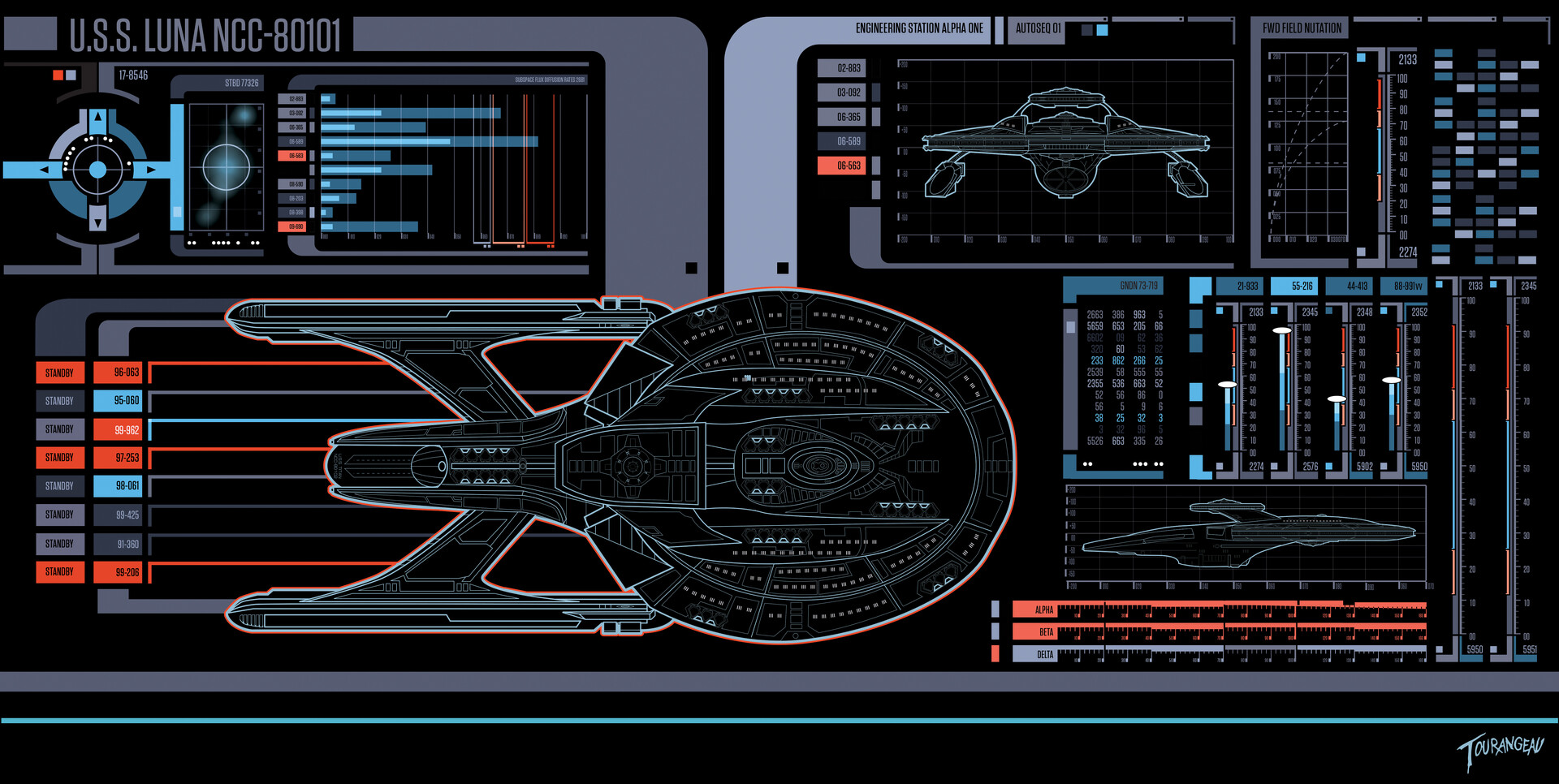 ArtStation - USS LUNA LCARS