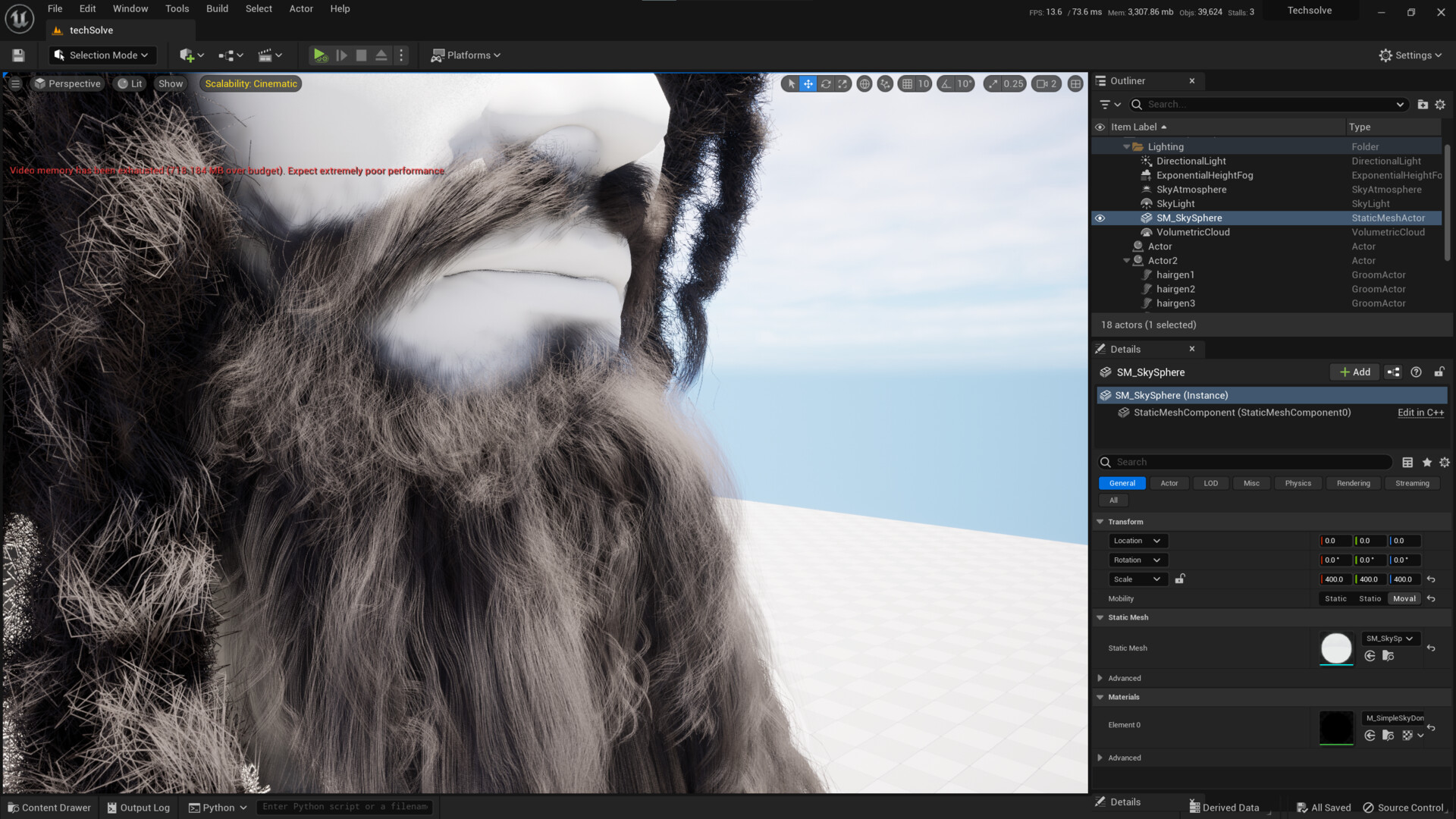 ArtStation - ue5 grooming workflow