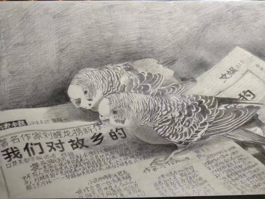 ArtStation - Parrots Reading a Newspaper