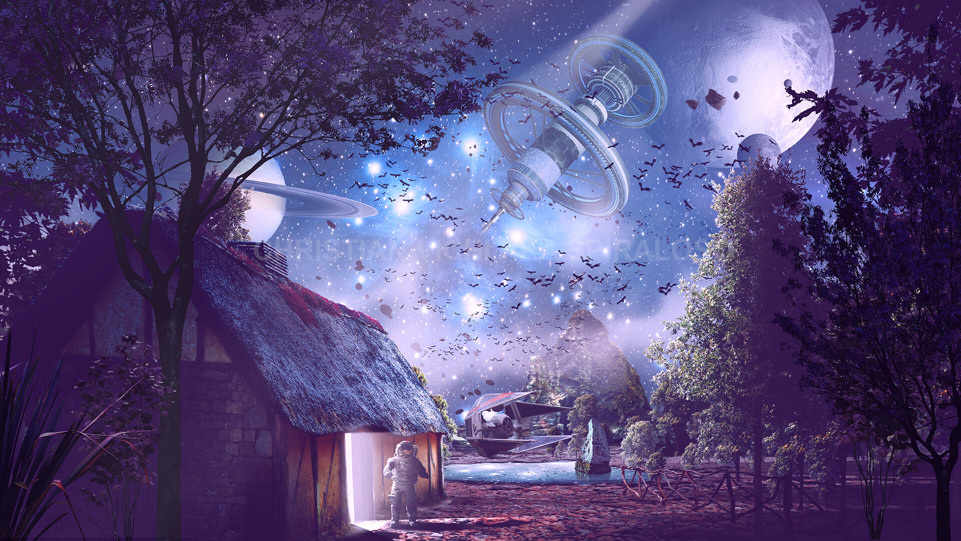 ArtStation - Time to Rest - Fantasy Sci-Fi Concept Art