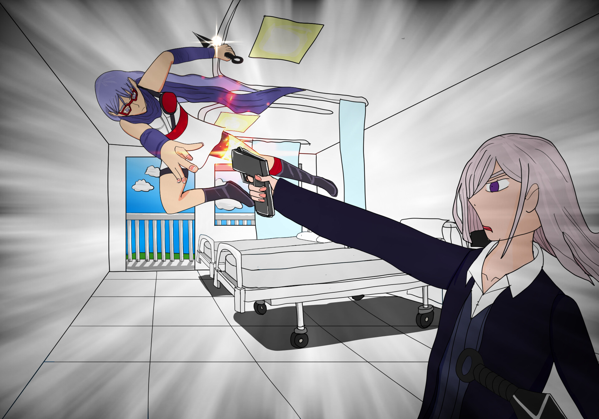 ArtStation - "Lovestruck Nightfall" | Sarutobi Ayame vs Fiona Frost