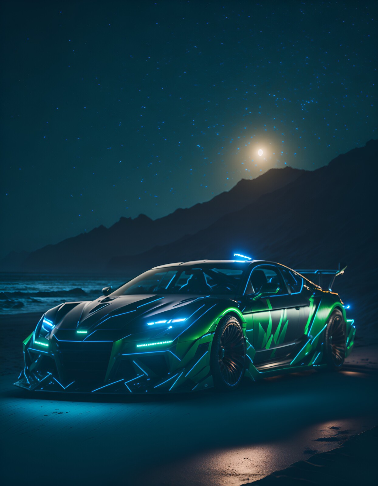 InspireFlow - Glow Car in the Darkness