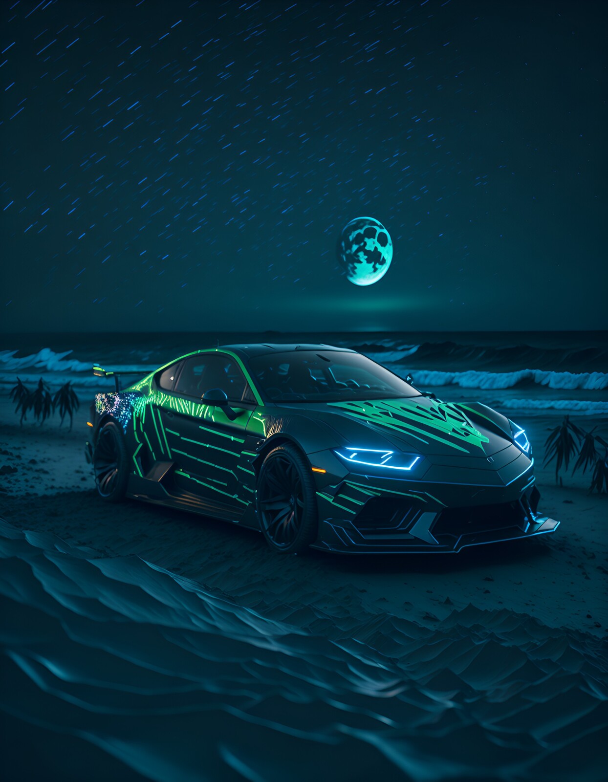 InspireFlow - Glow Car in the Darkness