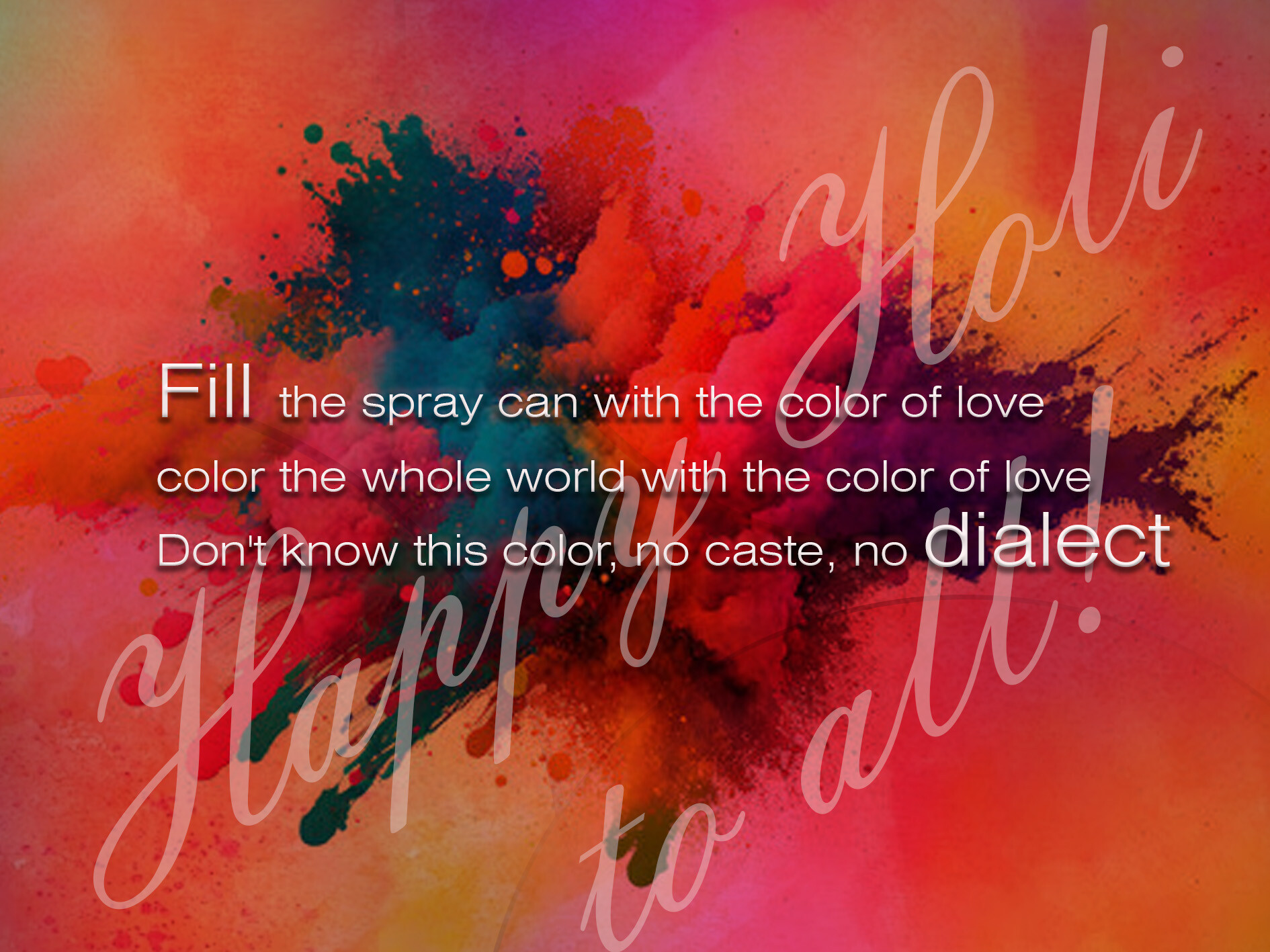 ArtStation - happy holi poster in photoshop