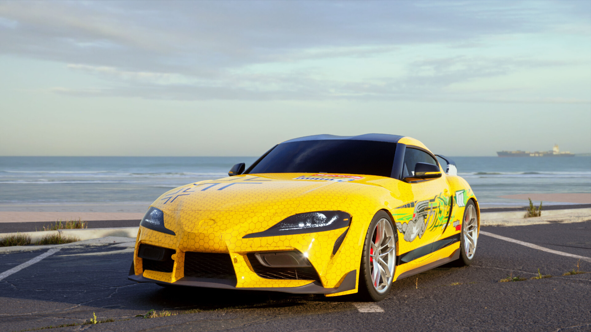 ArtStation - Supra at Beach (Render in UE)