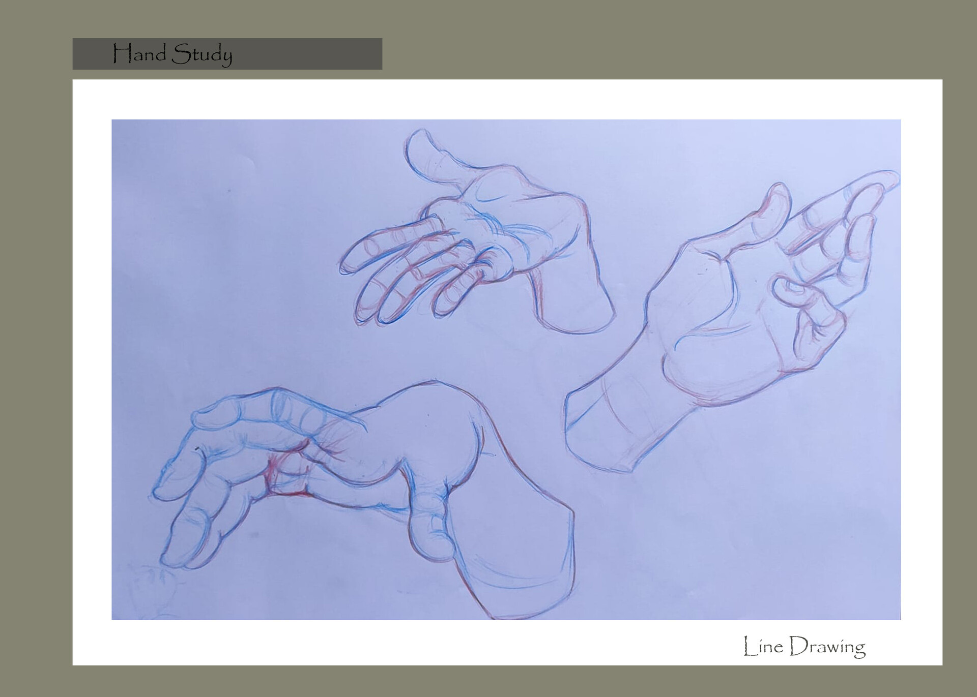 ArtStation - Hand study pencil drawing
