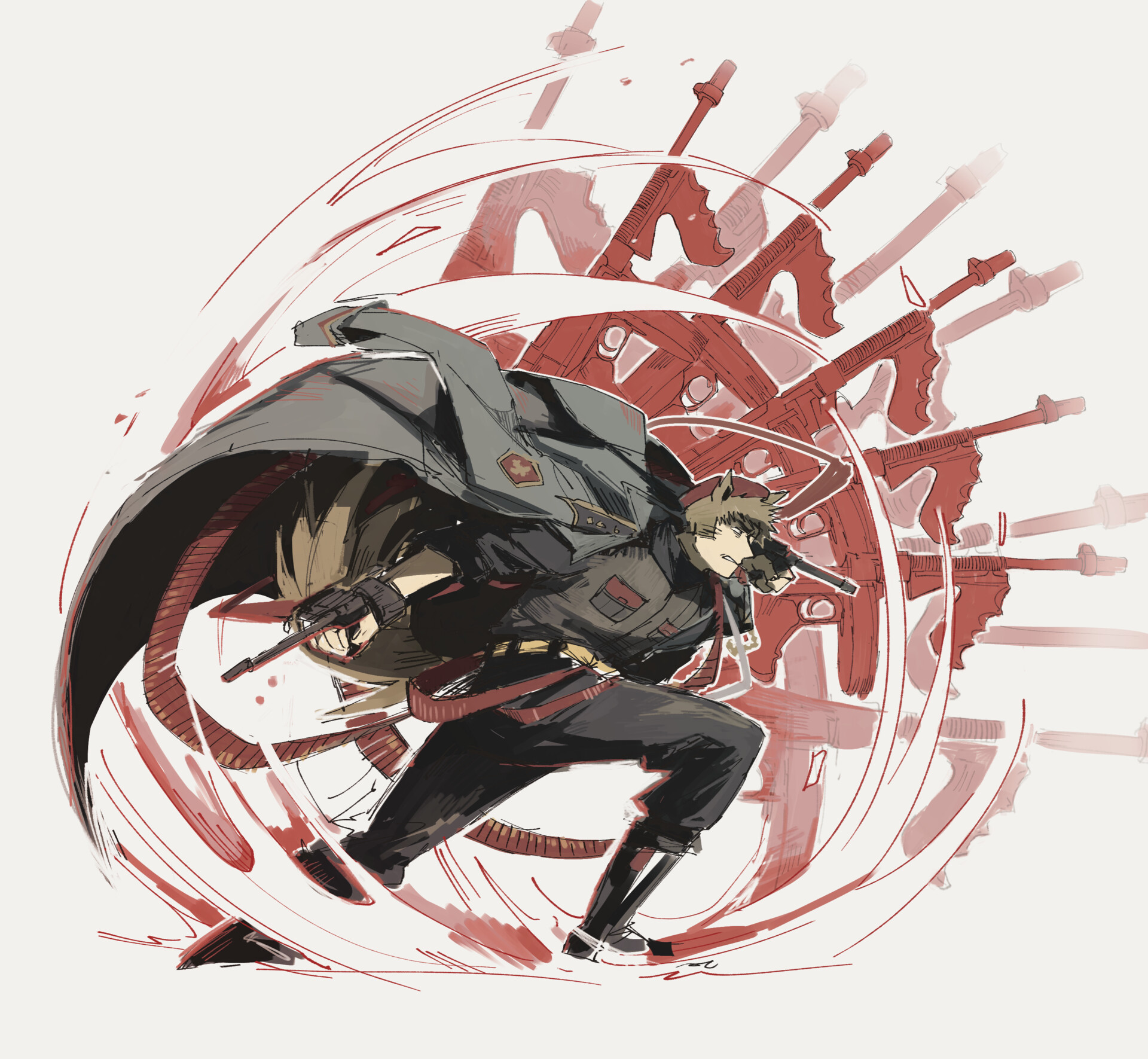 ArtStation - Machine gun gloves