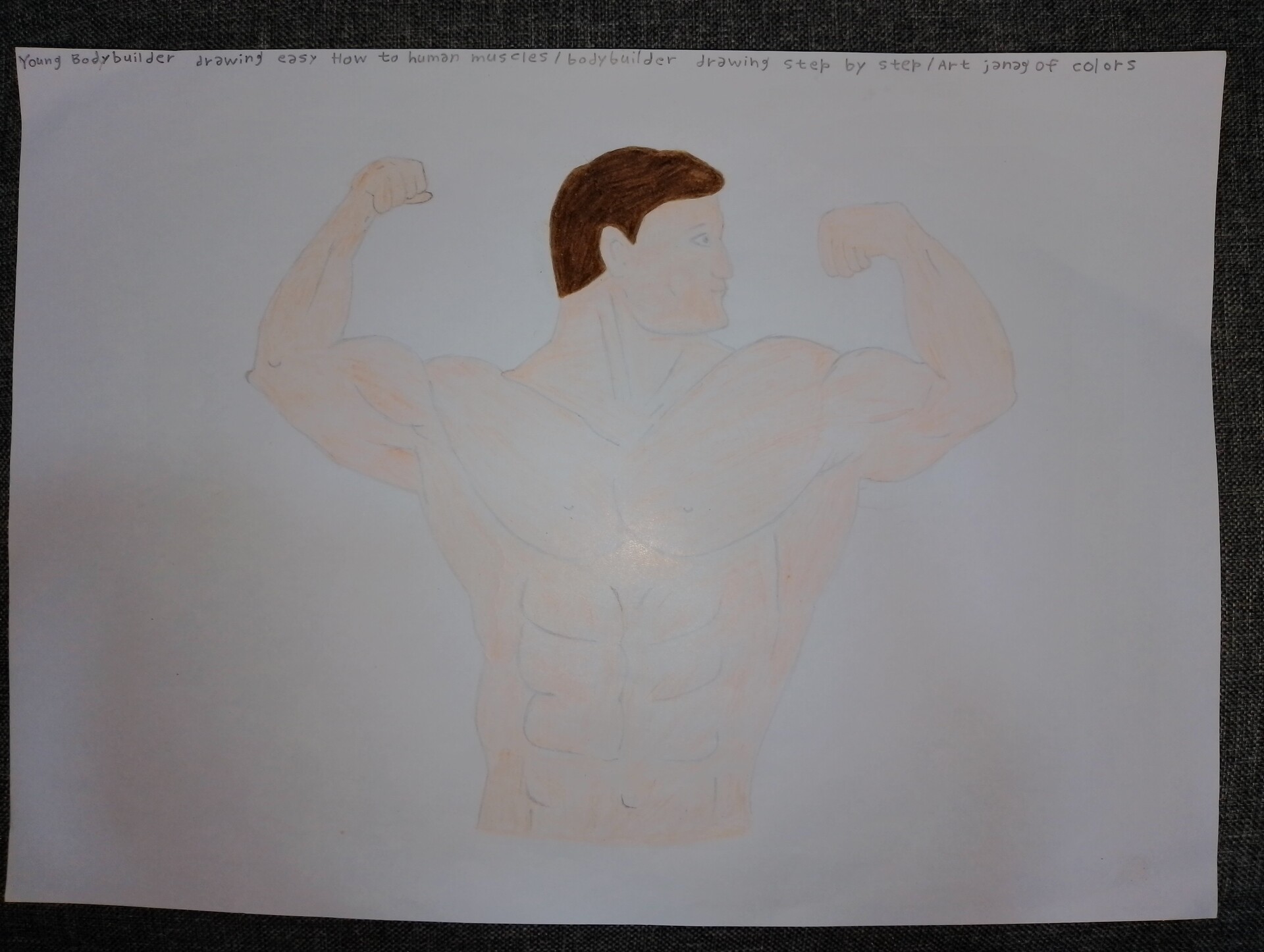 how to draw a bodybuilder