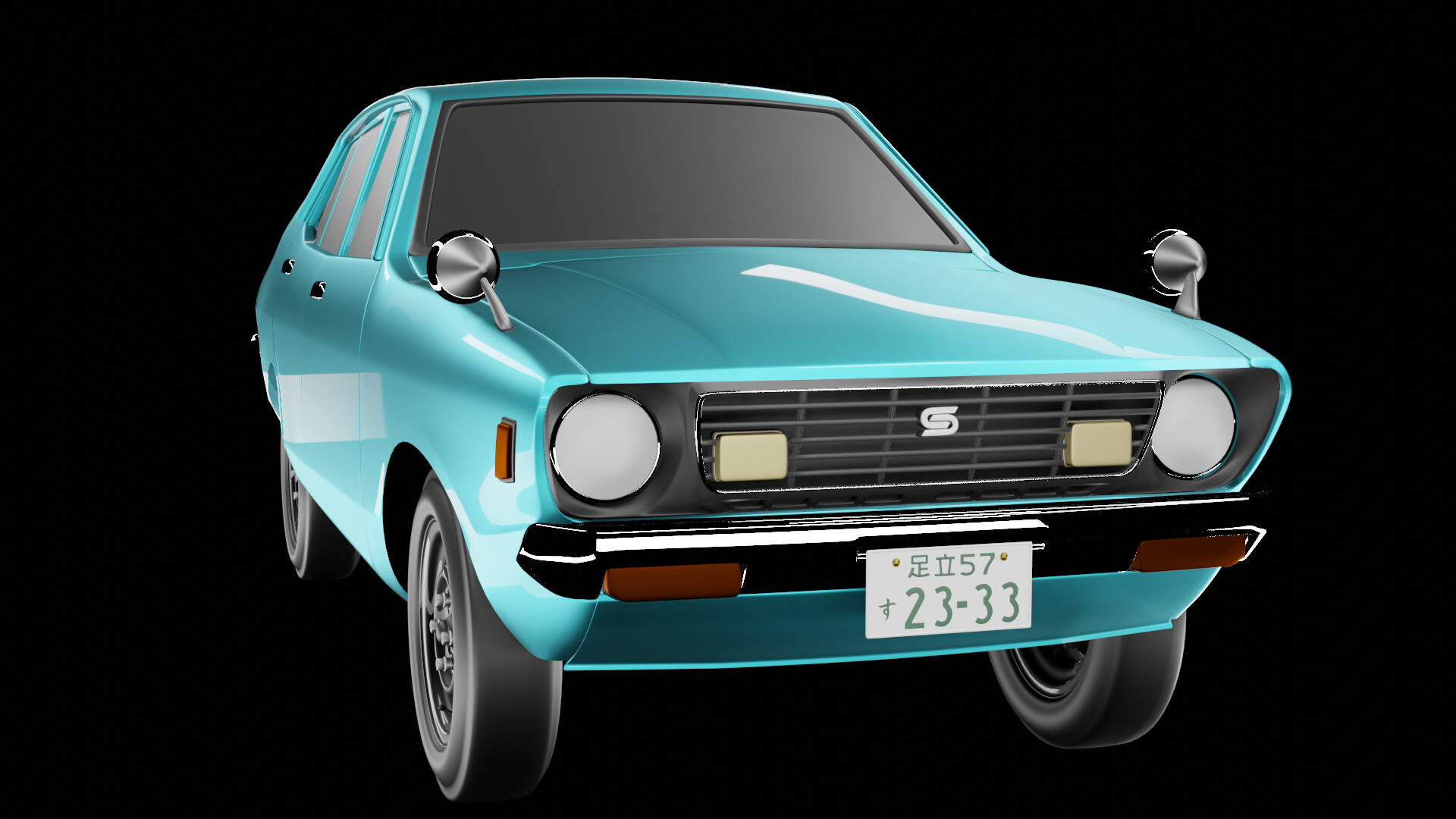 ArtStation - datsun Y120 NISSAN sunny b210 4door
