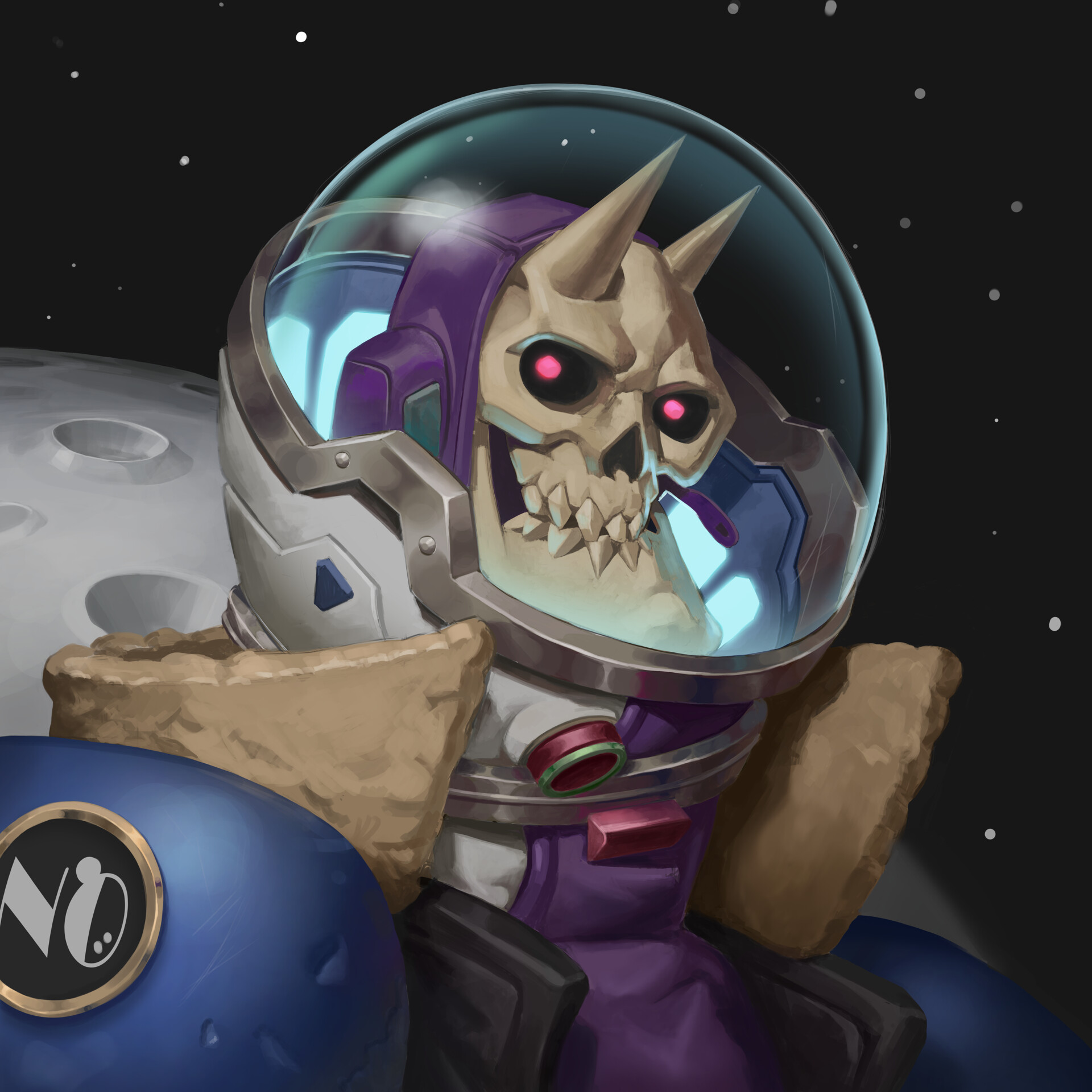 ArtStation - Spooky astronaut