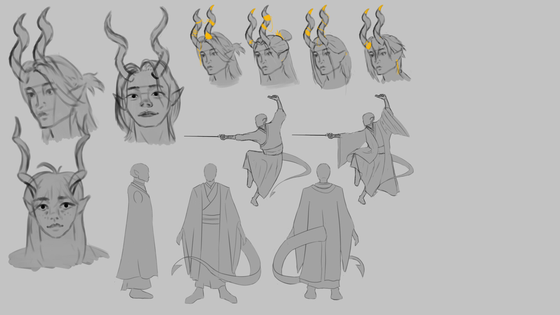 ArtStation - Plate #2 Character Sheet progress