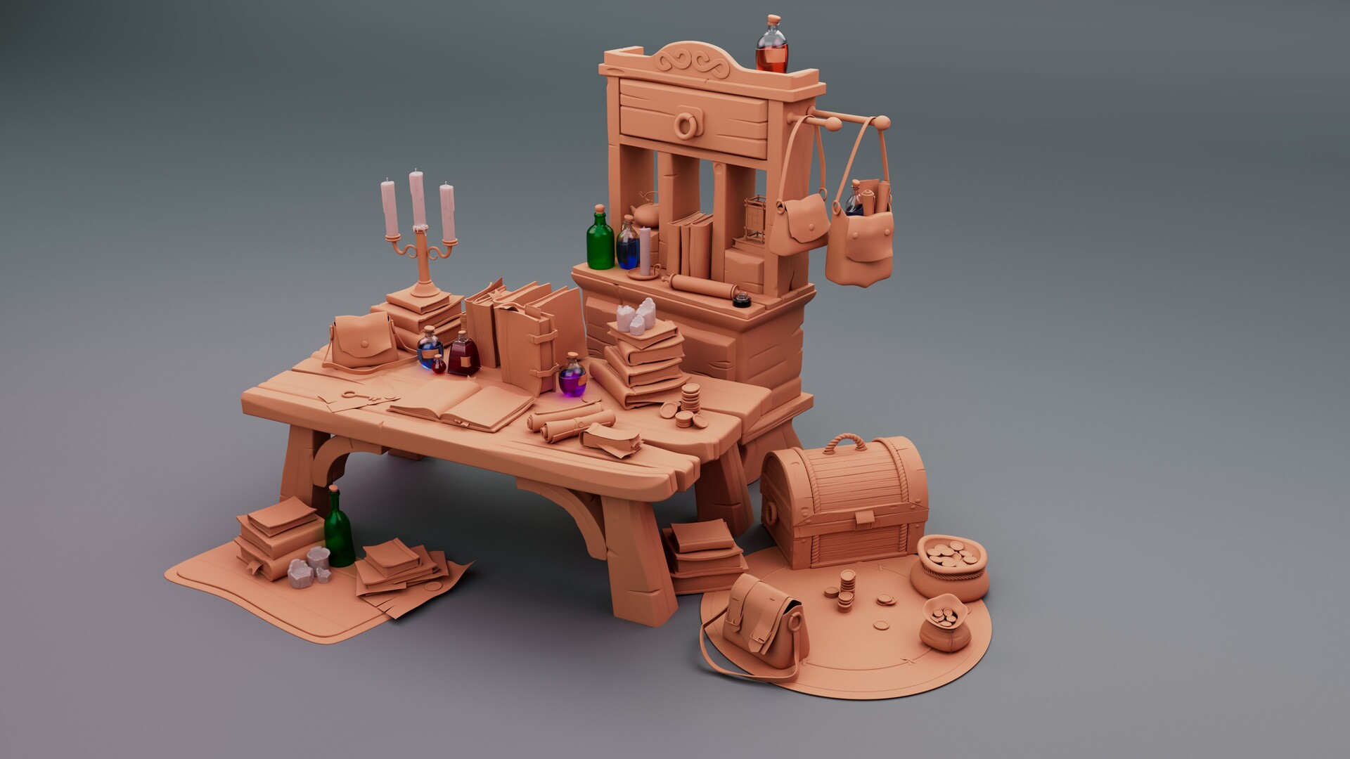 ArtStation - 3D modelling from a 2D concept reference