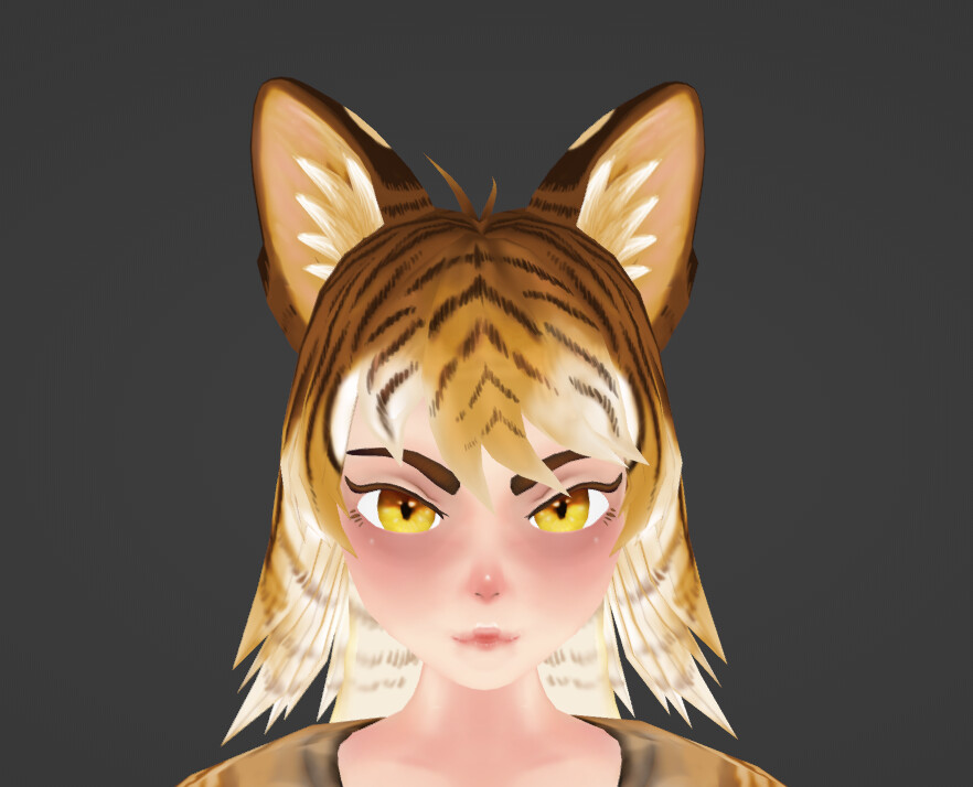 Hanna Kla - 3D anime cat girl VRchat avatar