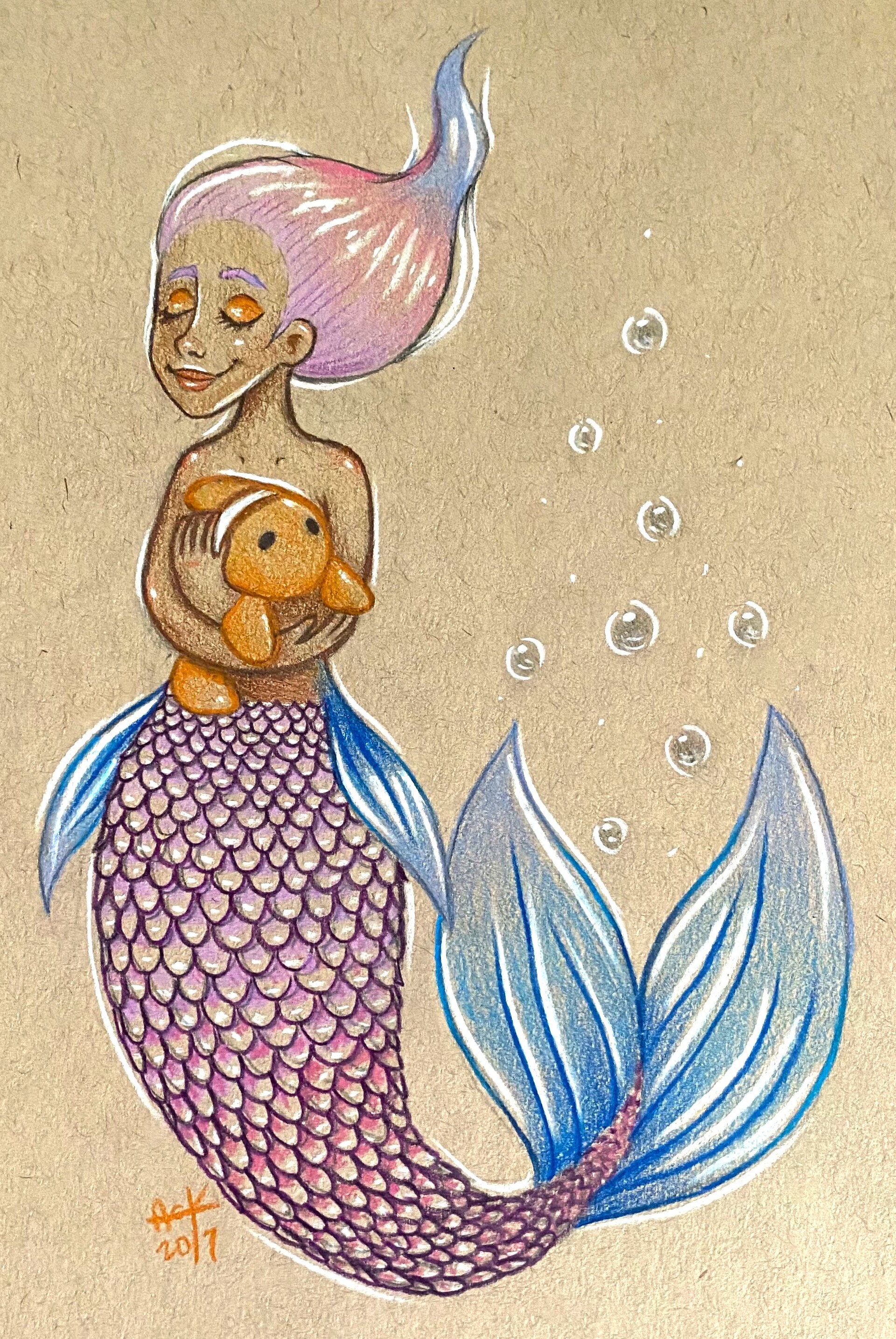 ArtStation - mermaid hug