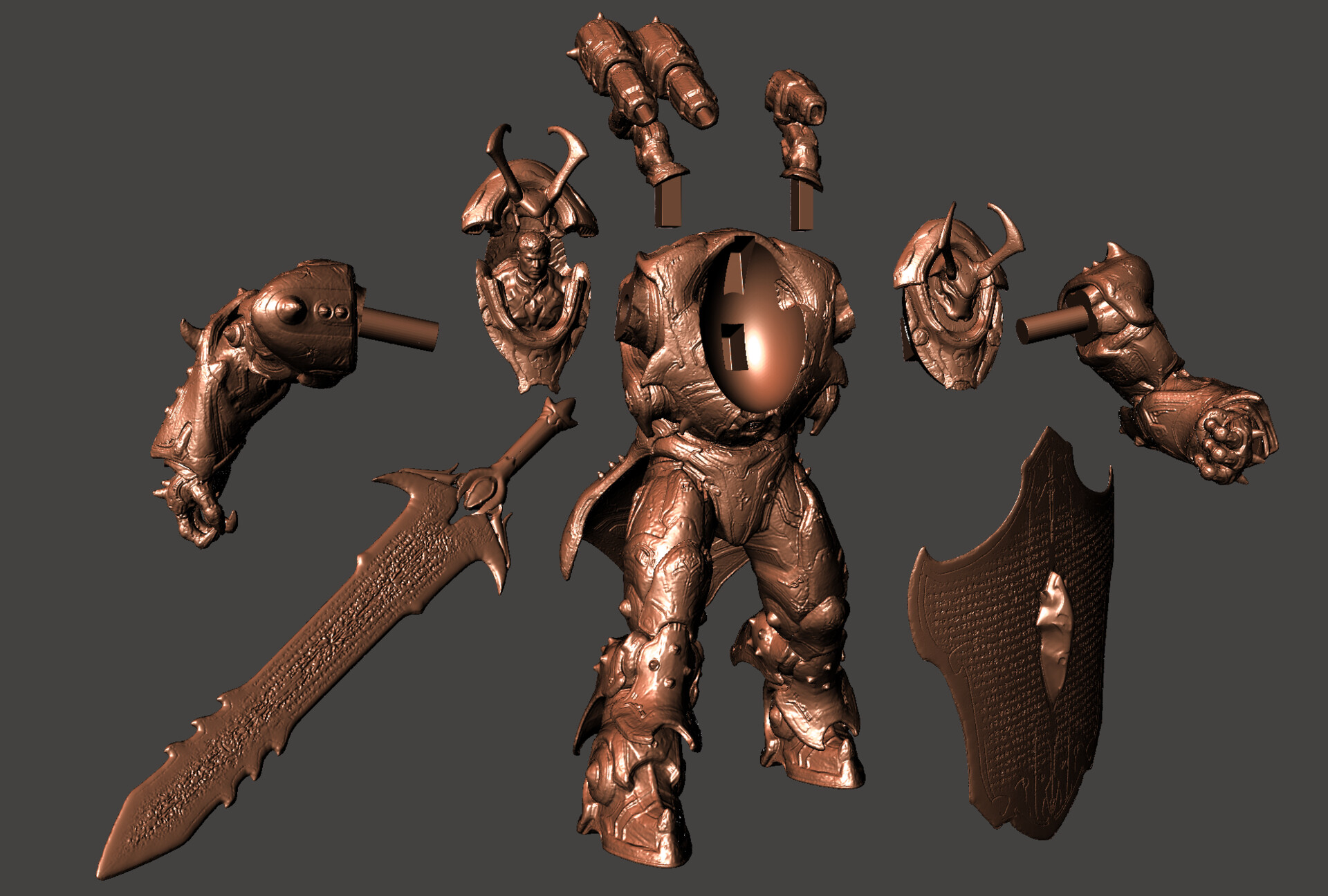 GameQraft - DAVOTH the Dark Lord - Doom Eternal 3D printed figure ...