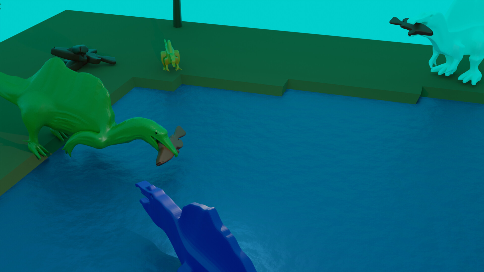 ArtStation - Spinosaurus scene