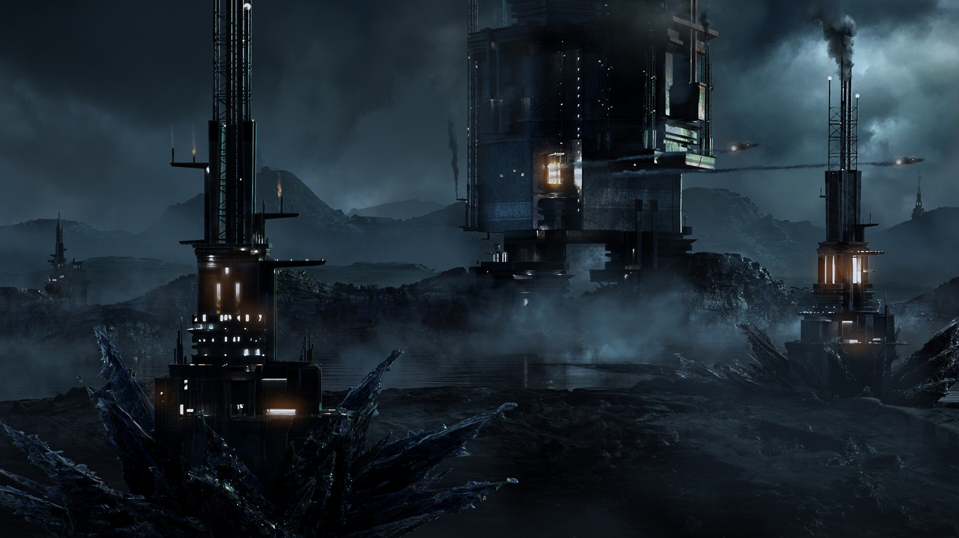 ArtStation - Offworld Mining Camp