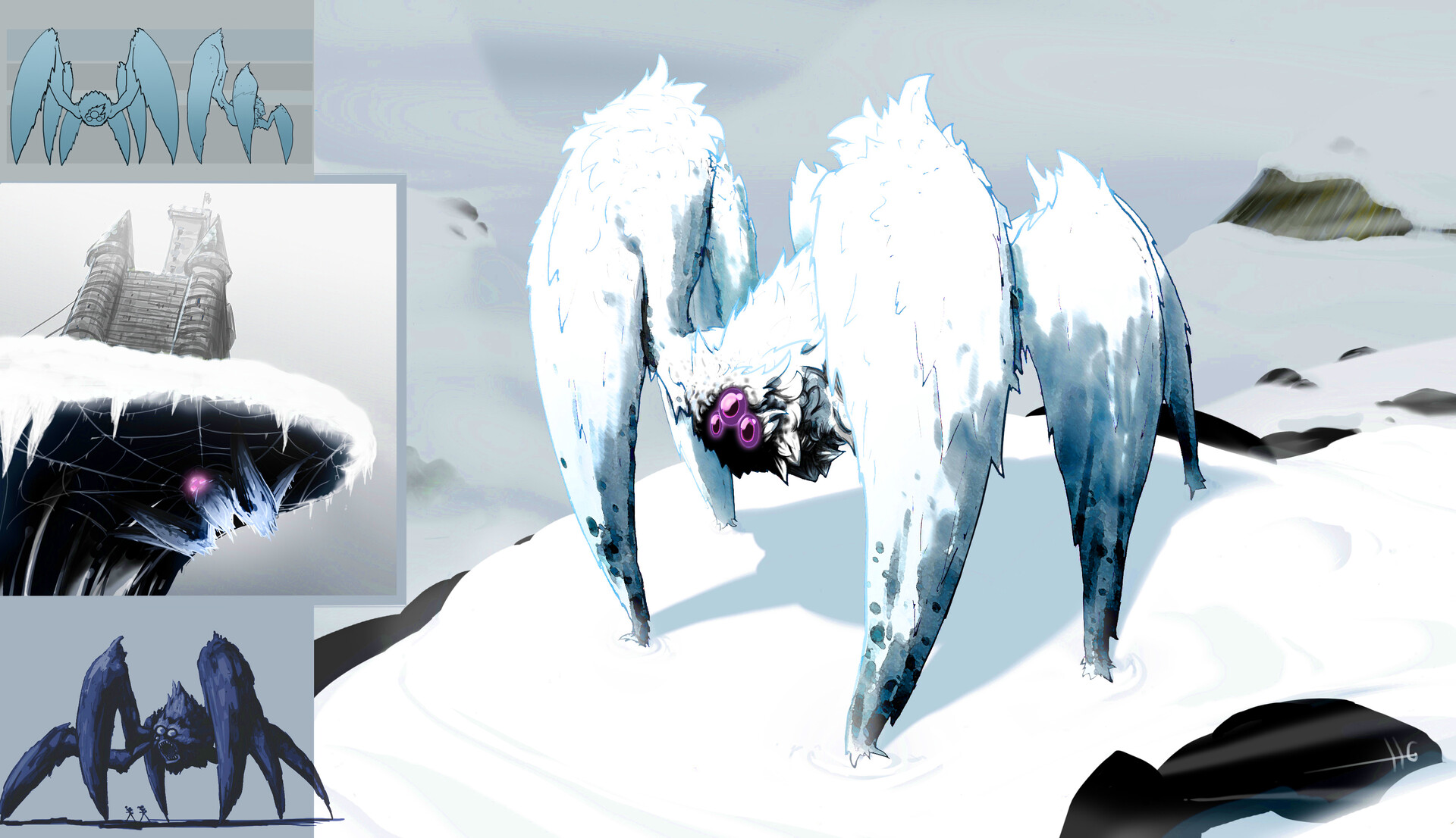 ArtStation - Giant Snow Spider