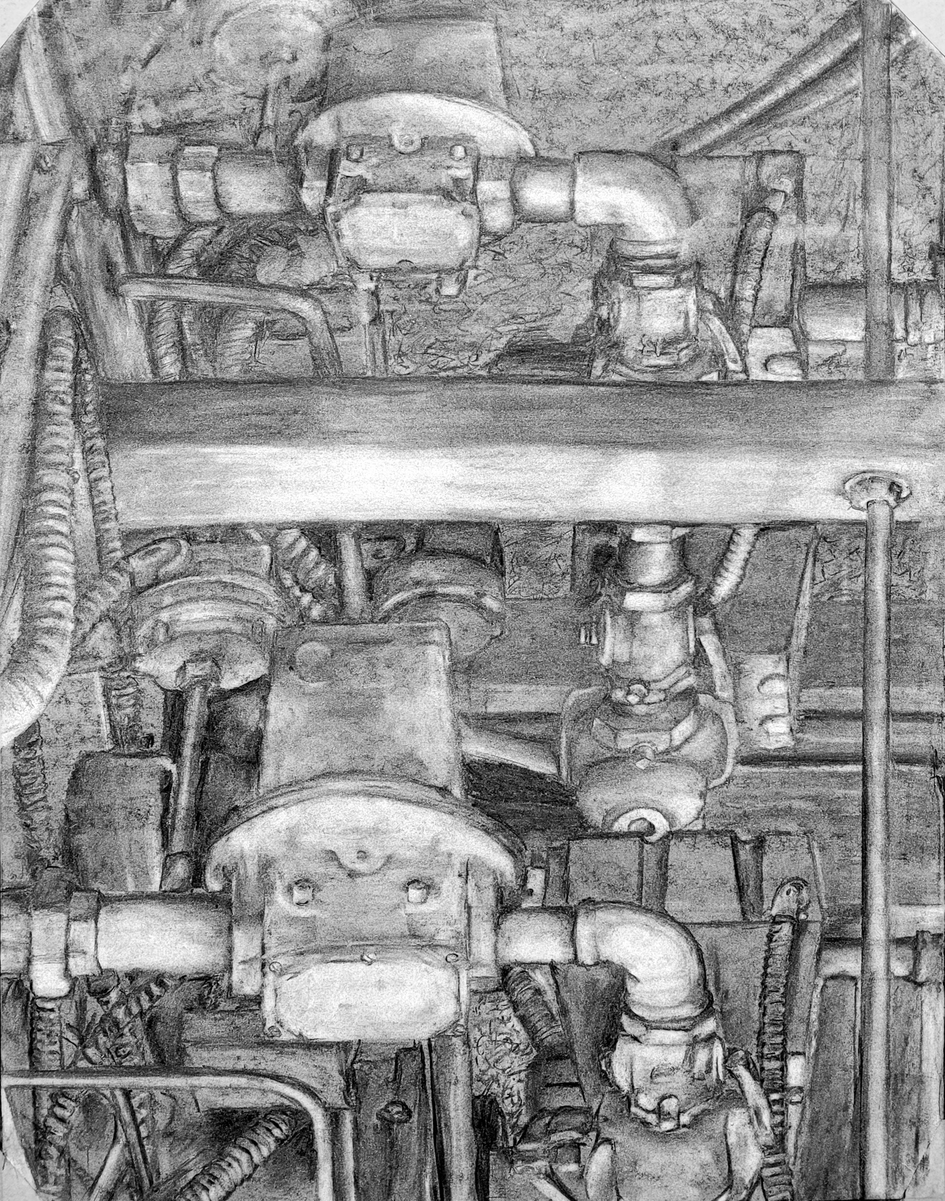 ArtStation - Ceiling Charcoal Study