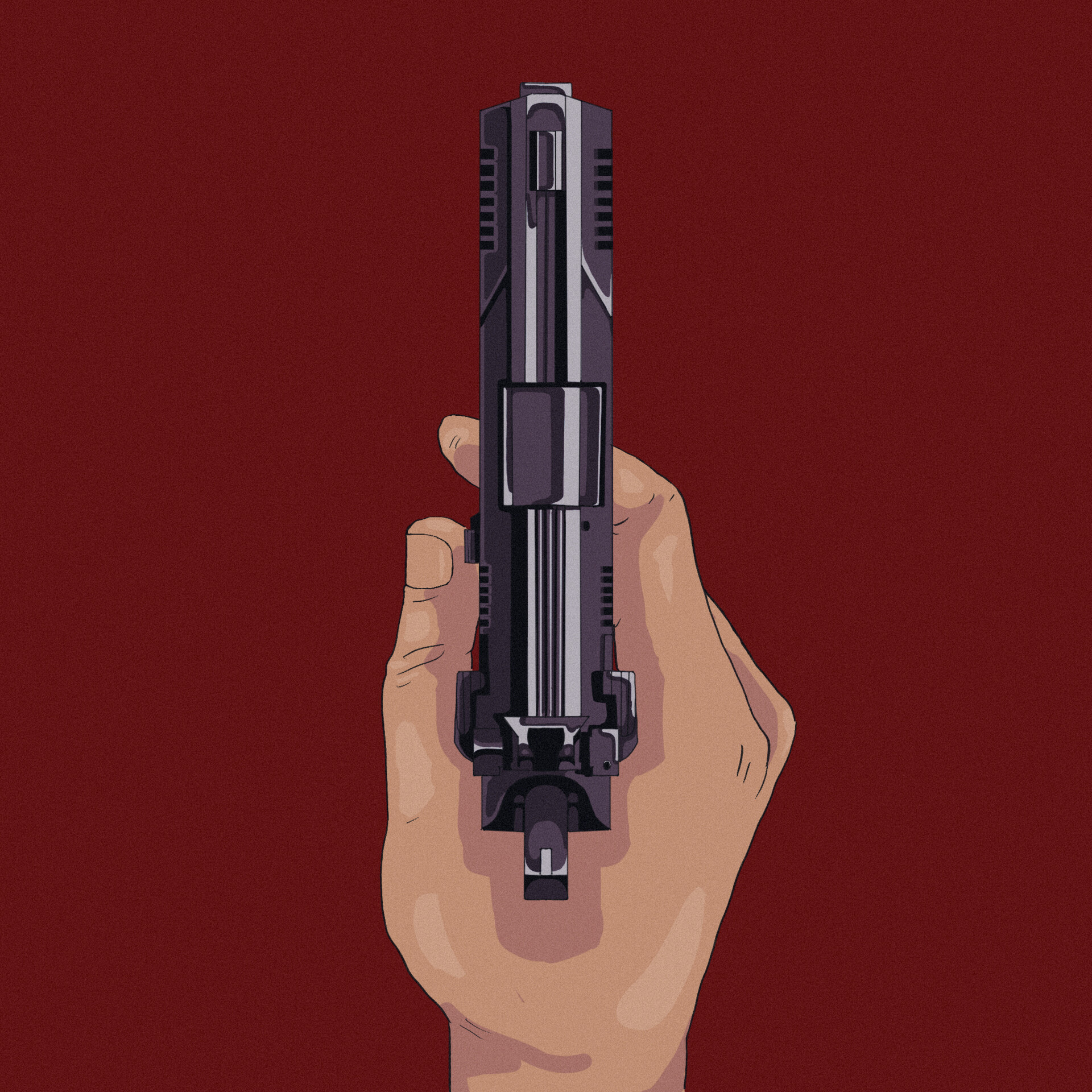 ArtStation - Gun 80s Style