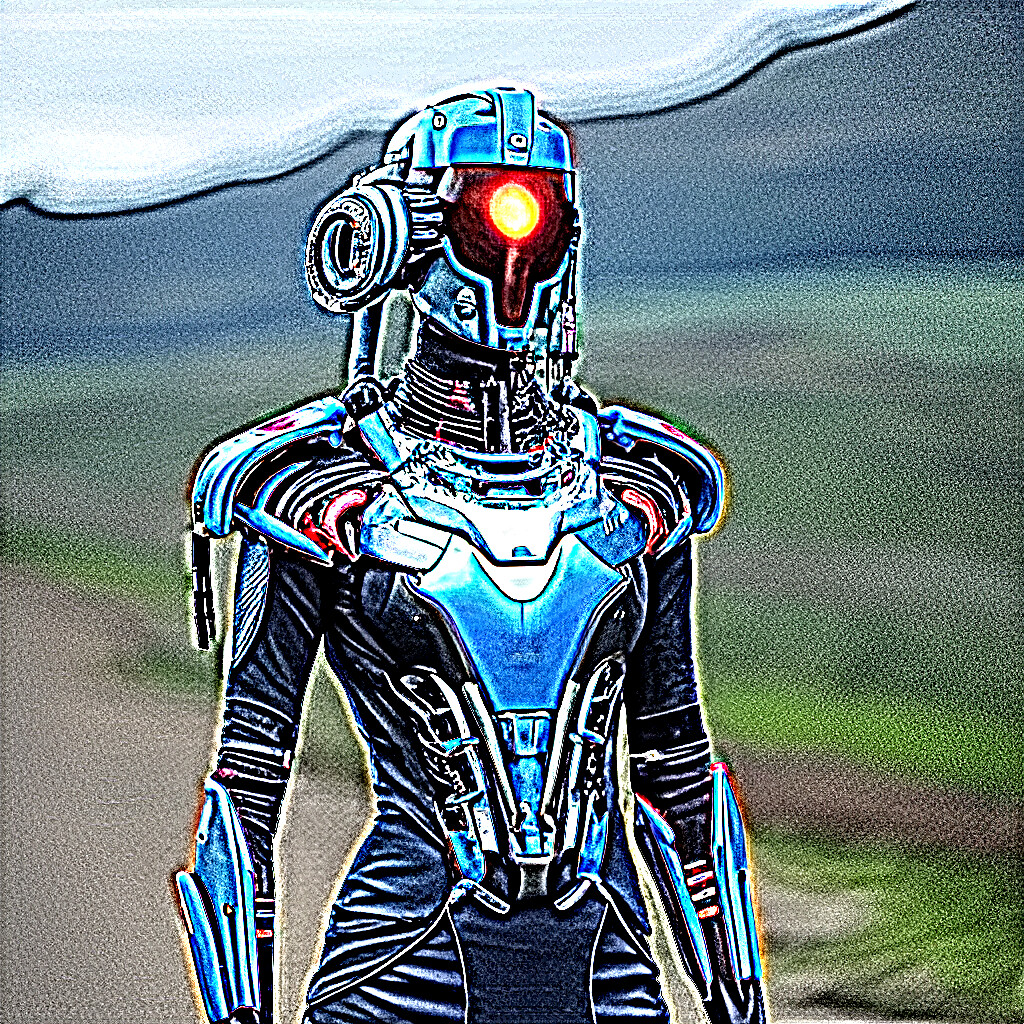 ArtStation - Futuristic cyborg (Solarpunk)