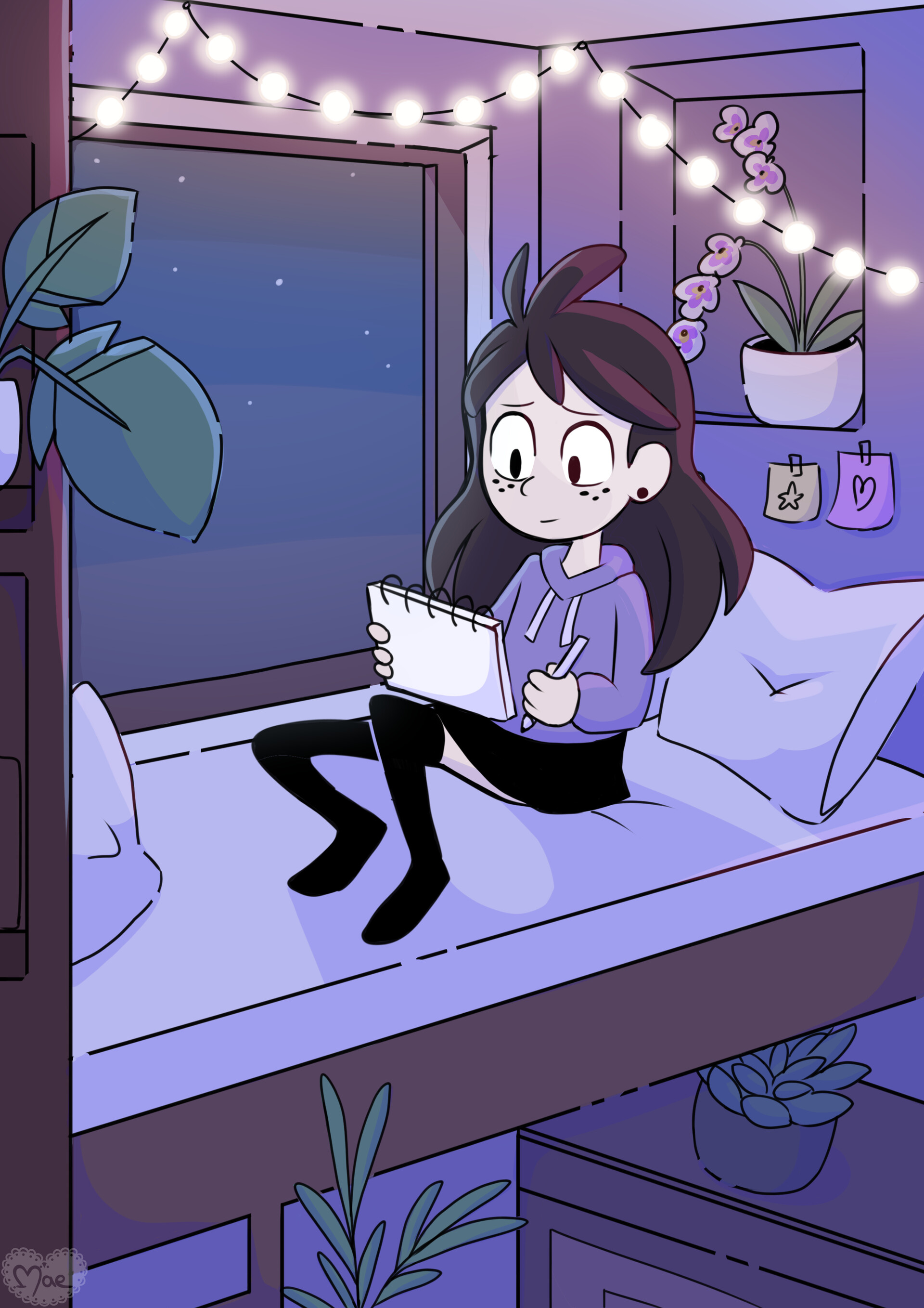 ArtStation - Hilda style illustration