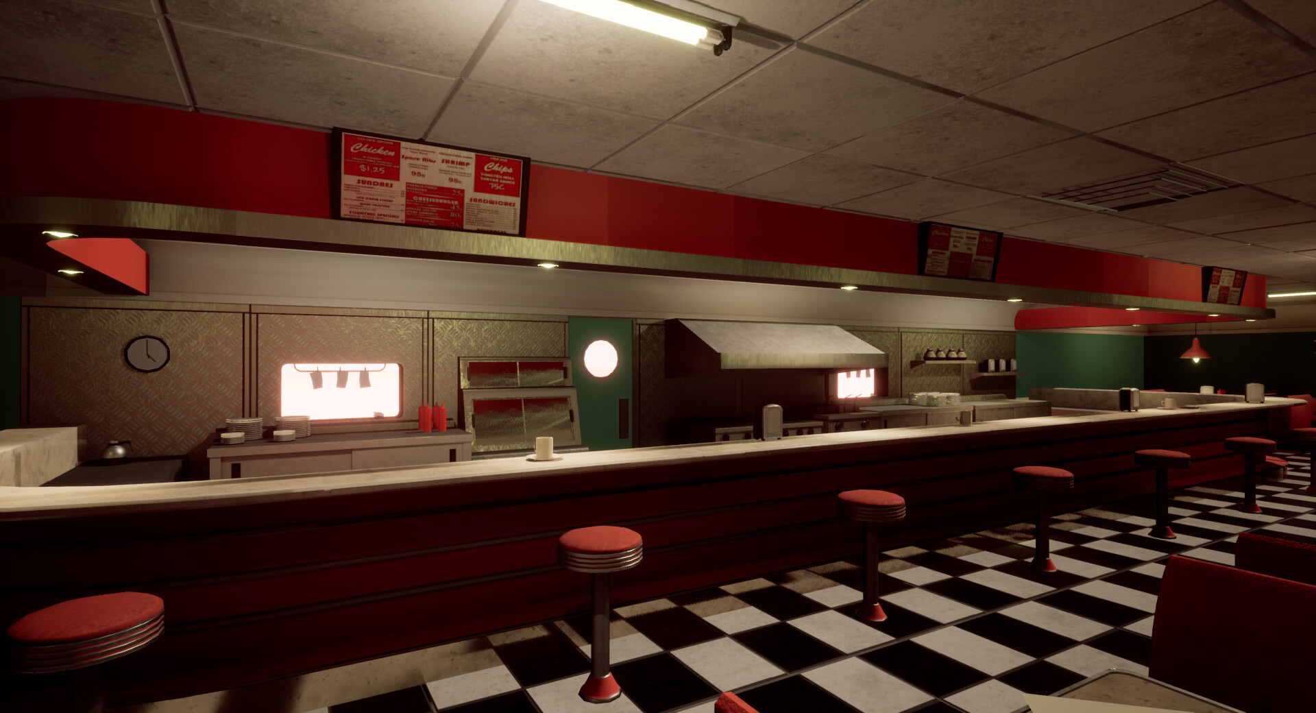 ArtStation - 50's Modular Diner Unreal Engine 4