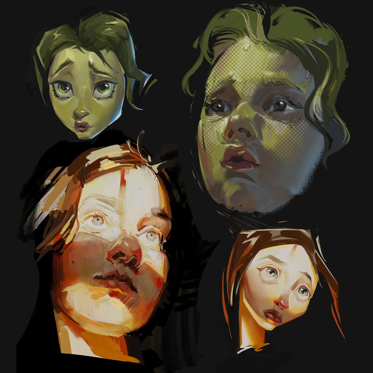 ArtStation - Quick realistic and stylized portraits