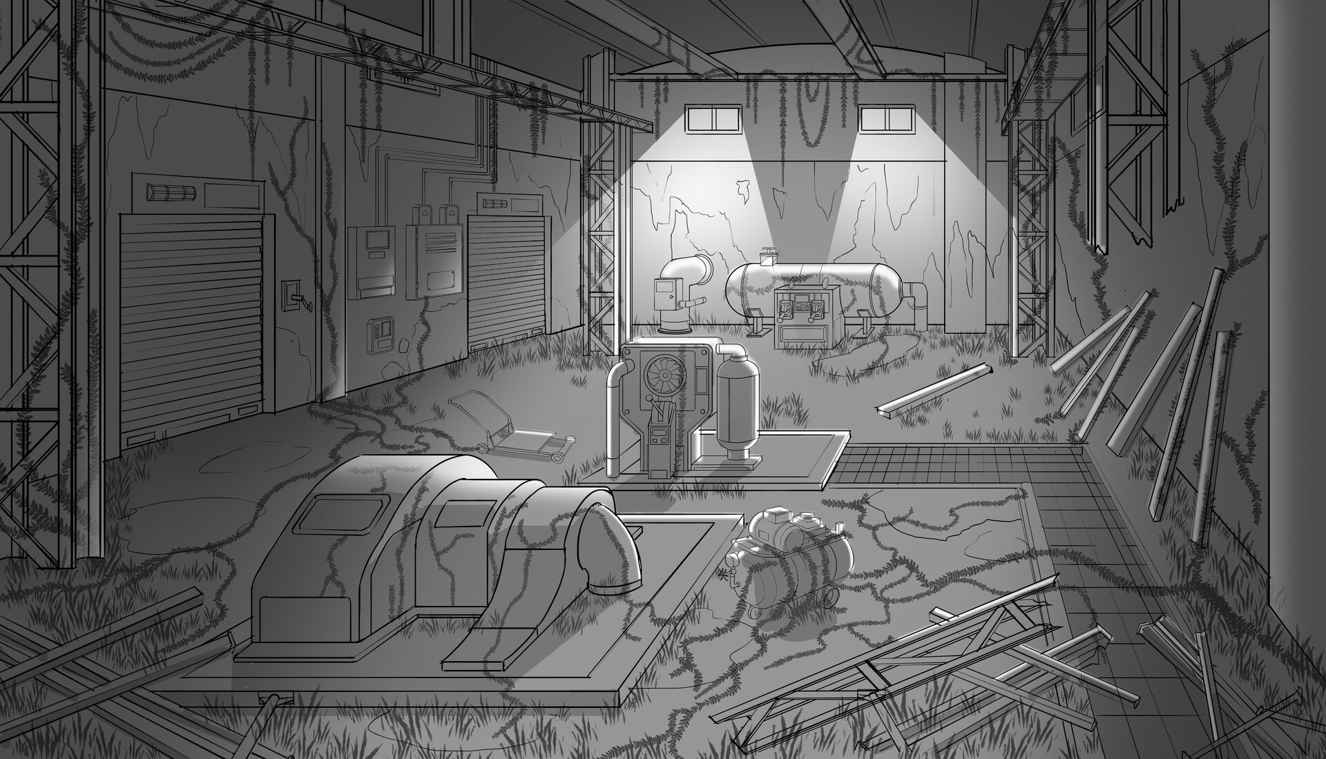 ArtStation - abandoned factory