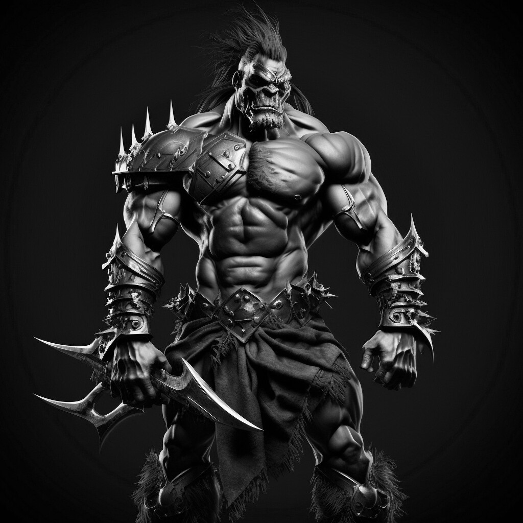 ArtStation - 200 Orc Muscular Body Reference