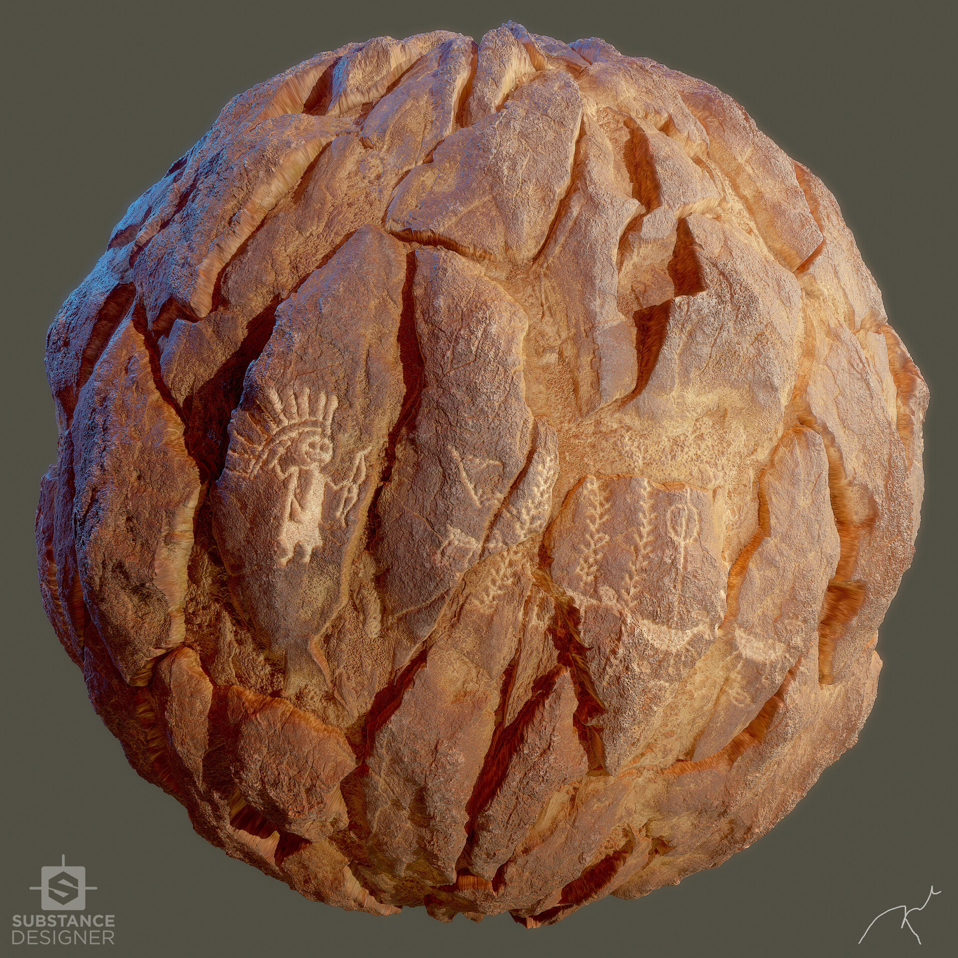 ArtStation - Desert Rock Painting