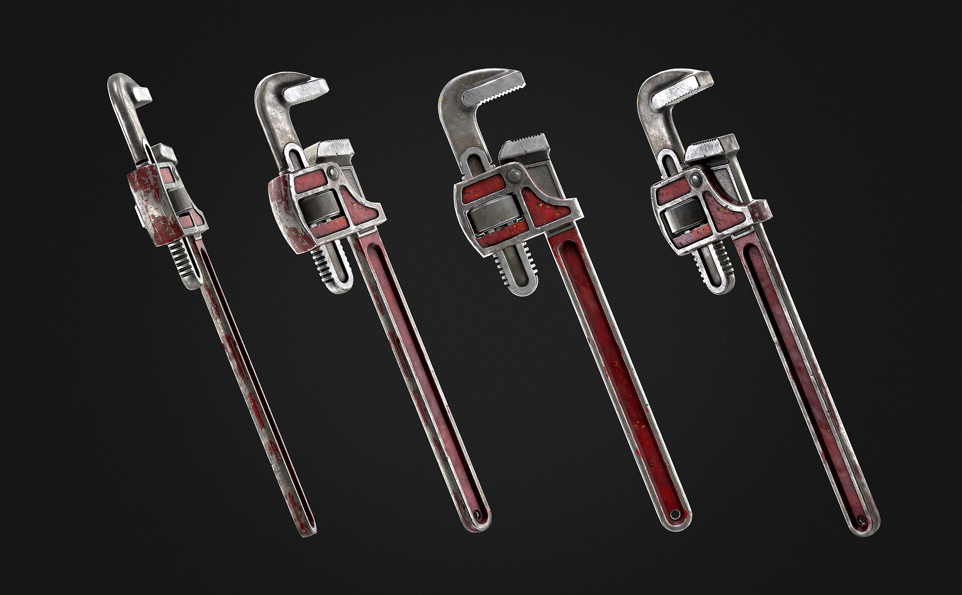 ArtStation - Old Pipe Wrench