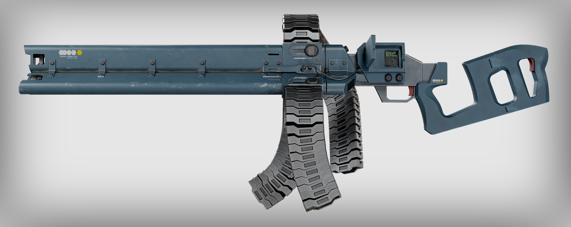 Ben Abaev - MBS-9M Hydra Type-Three-barreled heavy machine gun