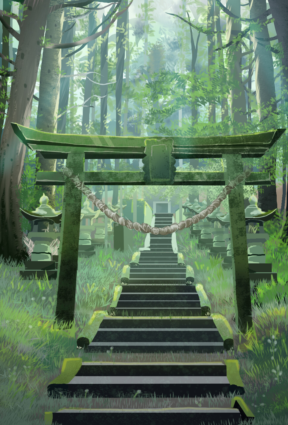 ArtStation - Ghibli style illustration