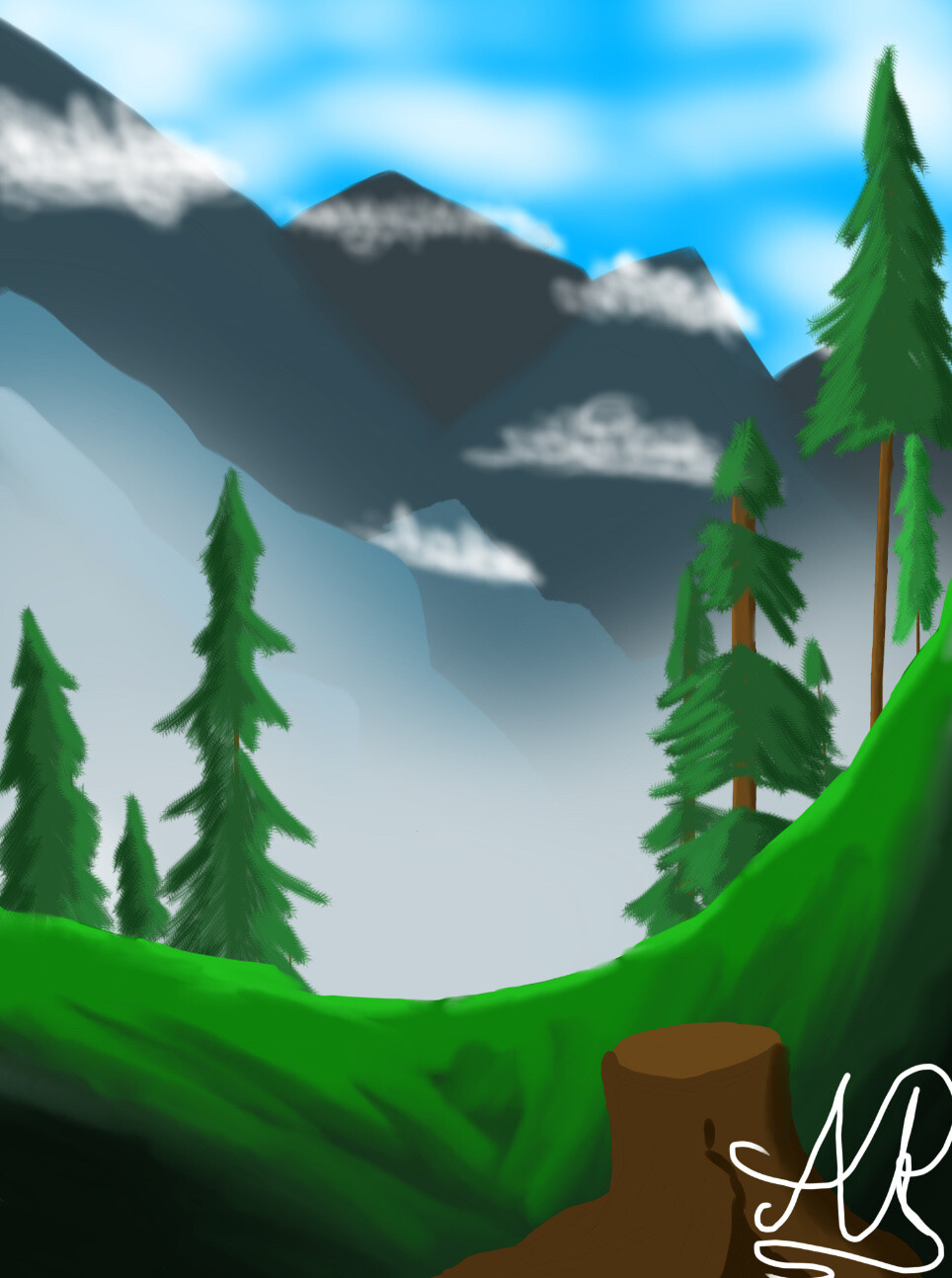 ArtStation - Mountain range