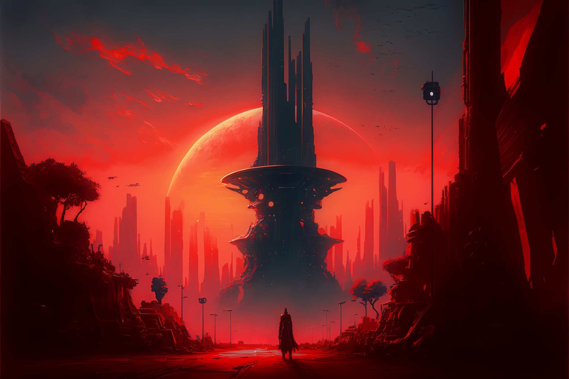 ArtStation - Crimson Sky: the Dark Tower