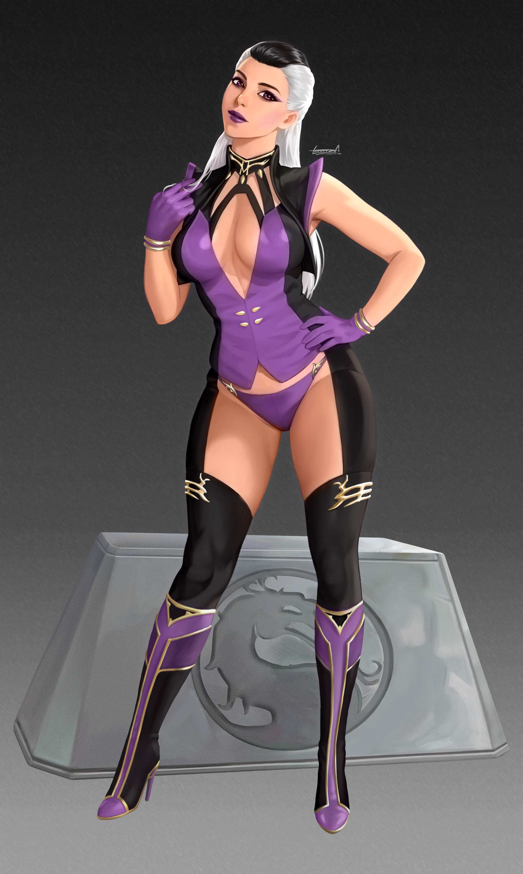 ArtStation - Sindel MK Valentine's Day Celebrate