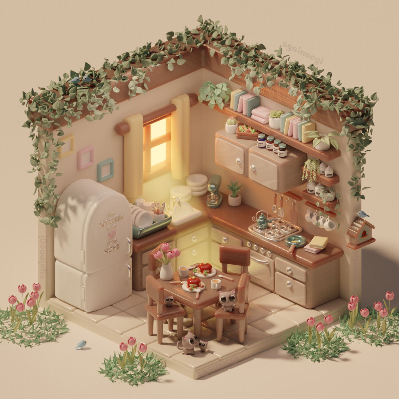 ArtStation - Cozy Kitchen