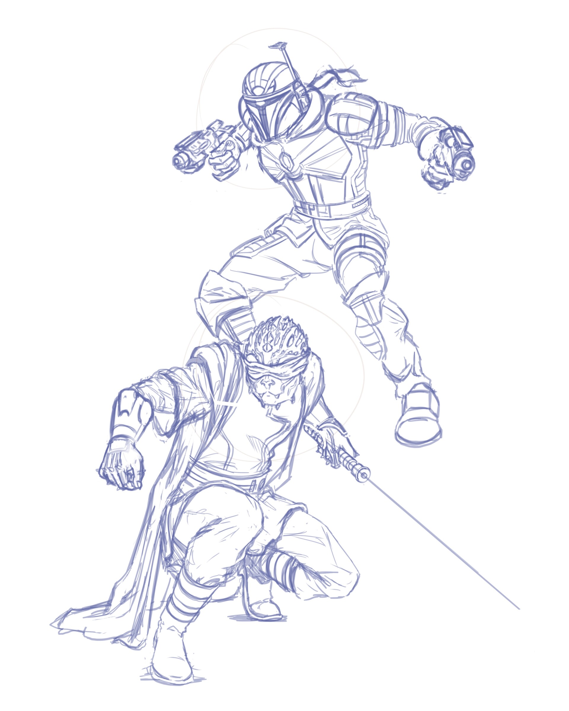 destiny characters hunter coloring pages