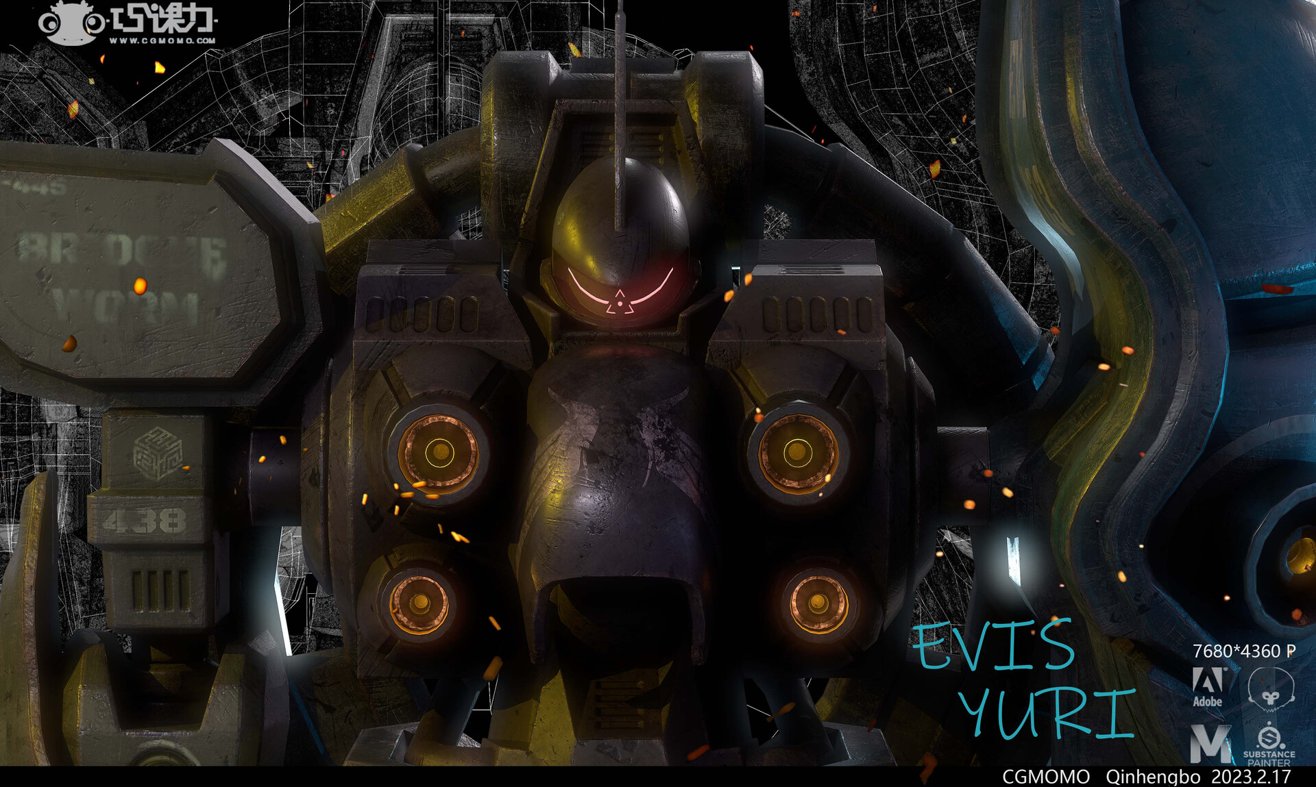 巧课力 CGmomo - 【学生作品】秦恒博 --《Evis-YURI》