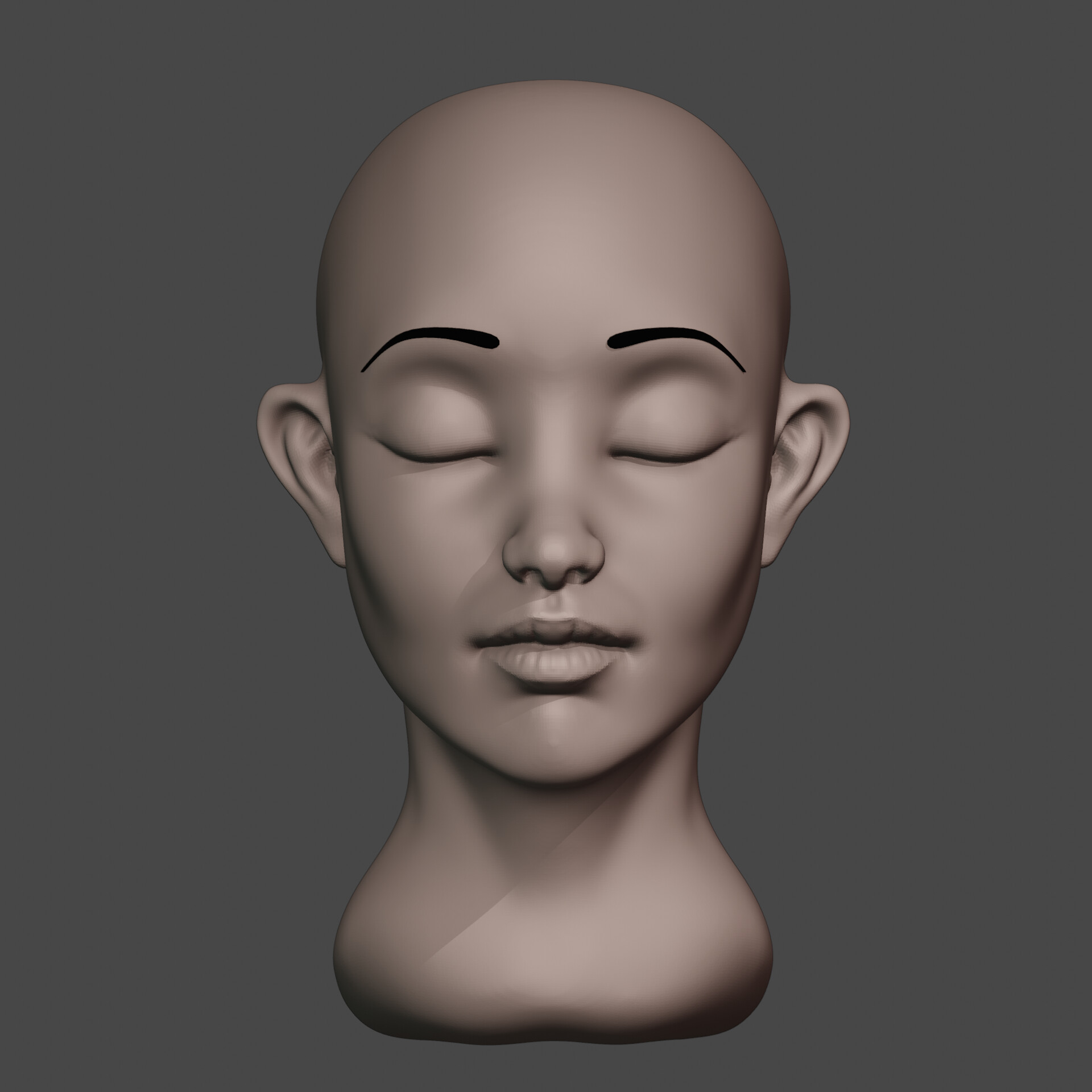 ArtStation - Feamale Head Sculpt 3D