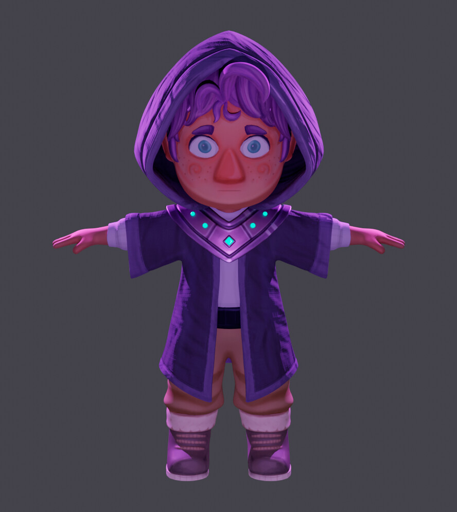 ArtStation - Little Wizard - 3D Freelance Work