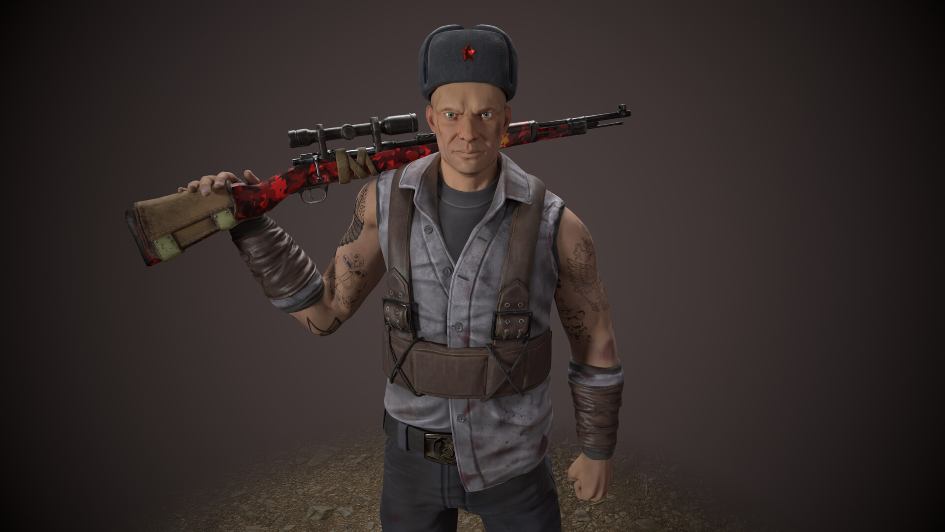 ArtStation - Veteran of Soviet Union's Red Army