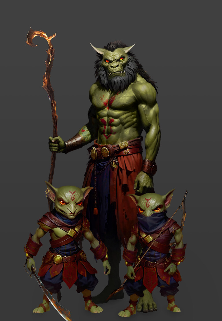 ArtStation - Bad guys for DnD game