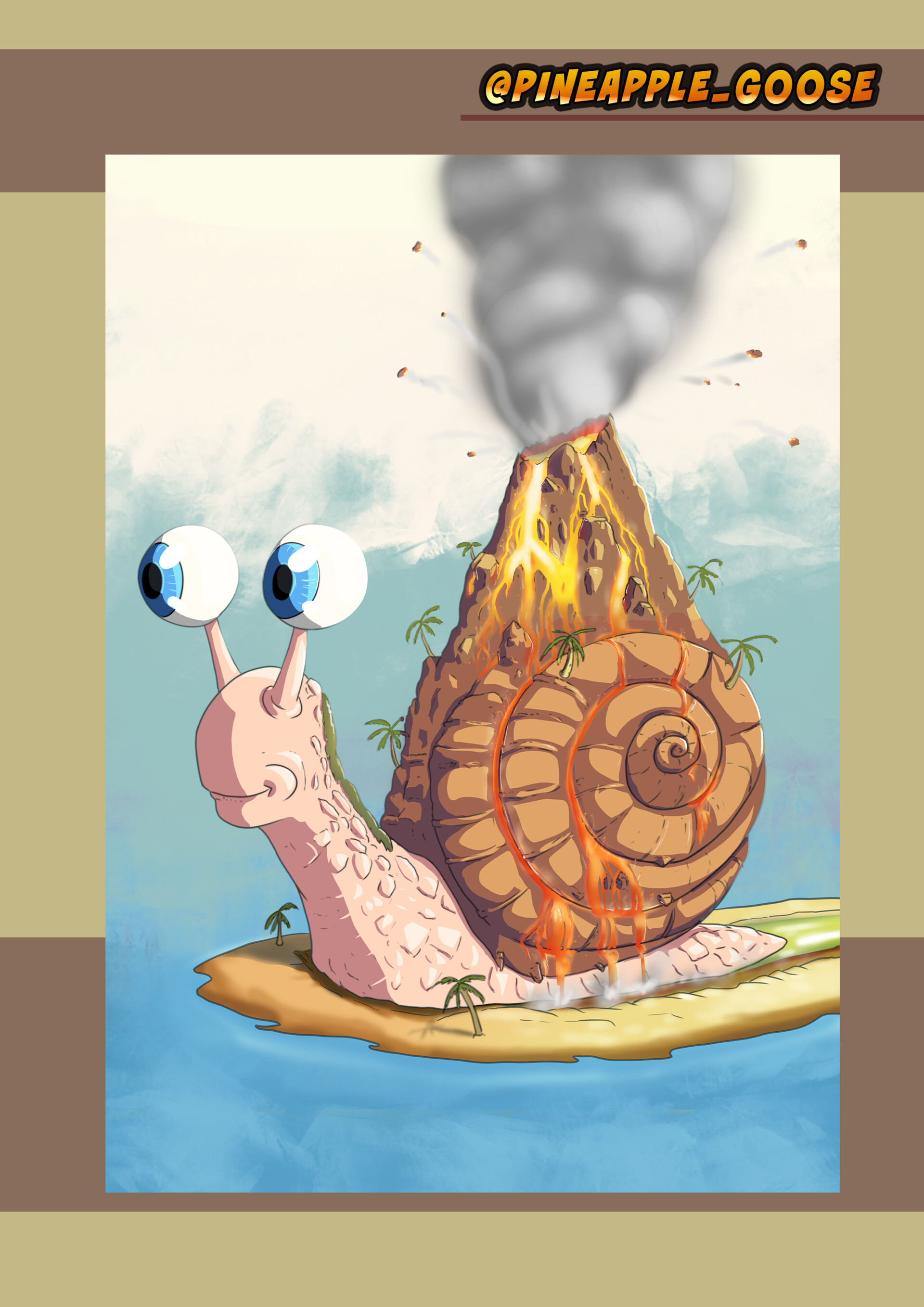 ArtStation - Snail volcano