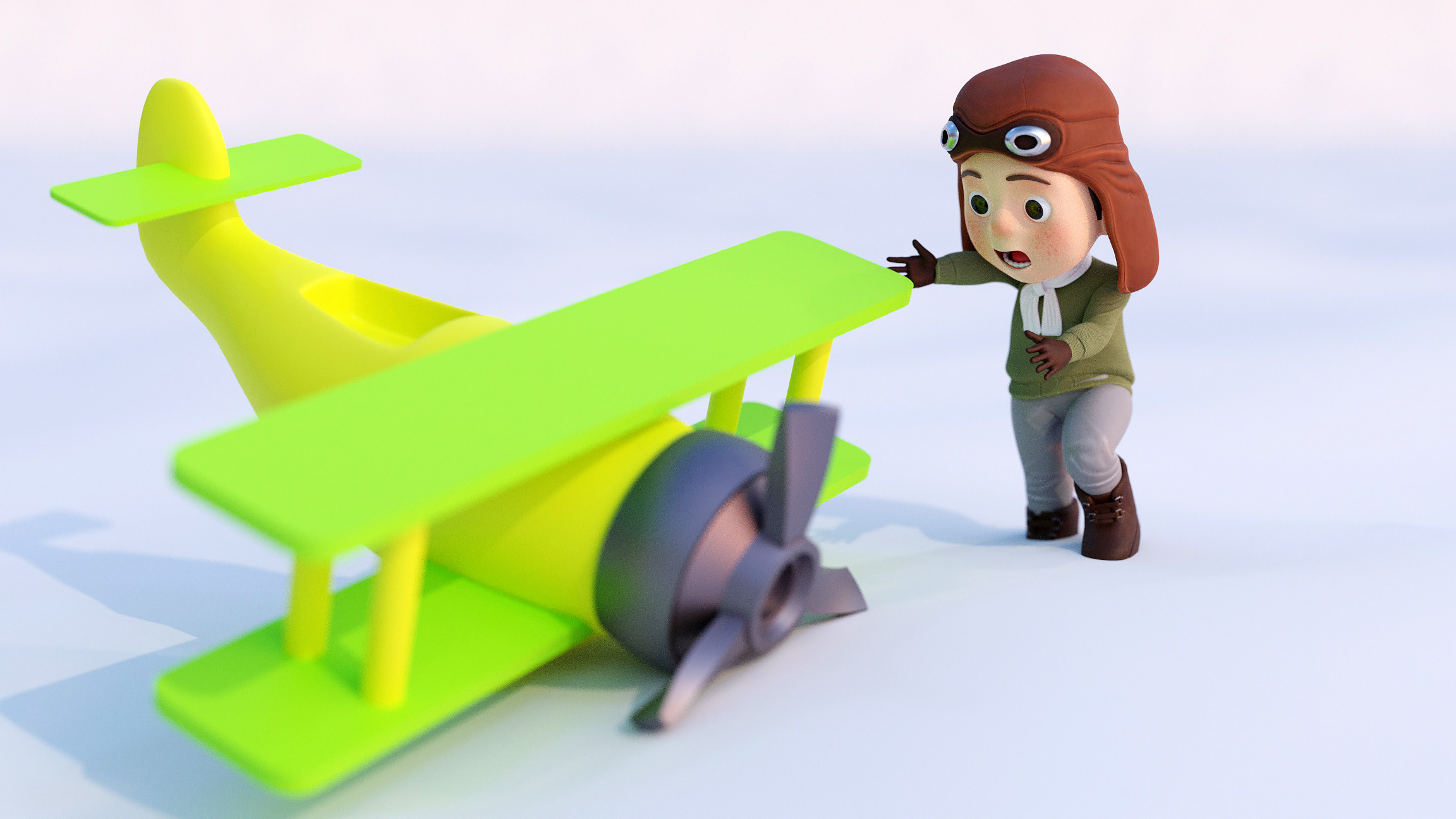 3D Store - ZBrush & Blender Character Models Download - Adding the kid ...