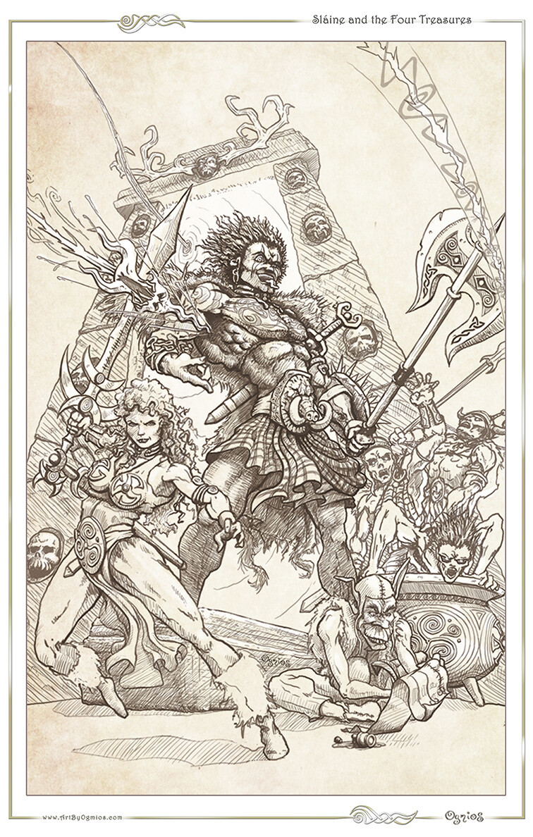 ArtStation - Slaine and the Four Treasures