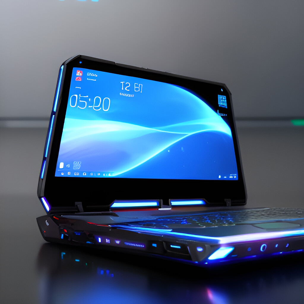 ArtStation - Futuristic laptop (Futuristic QD-OLED)