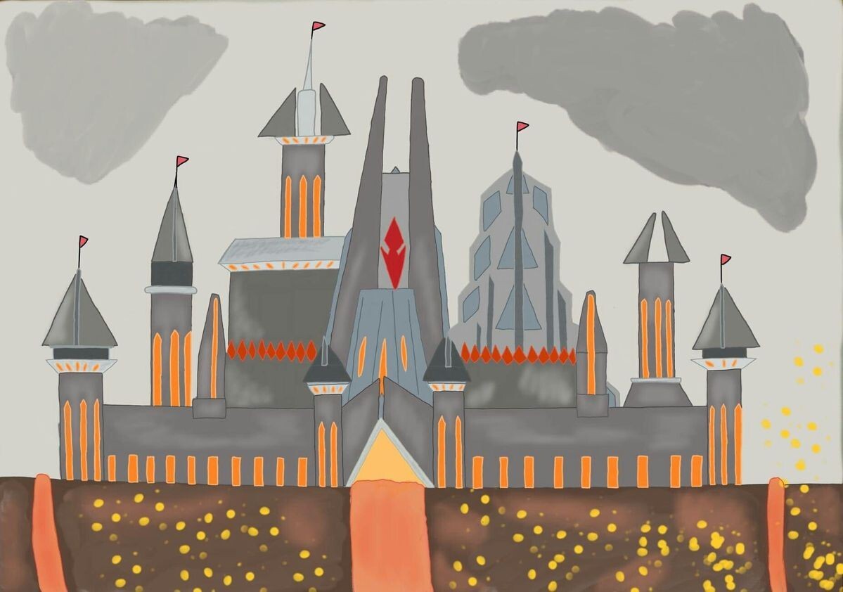 ArtStation - disney castle Darth Vader castle